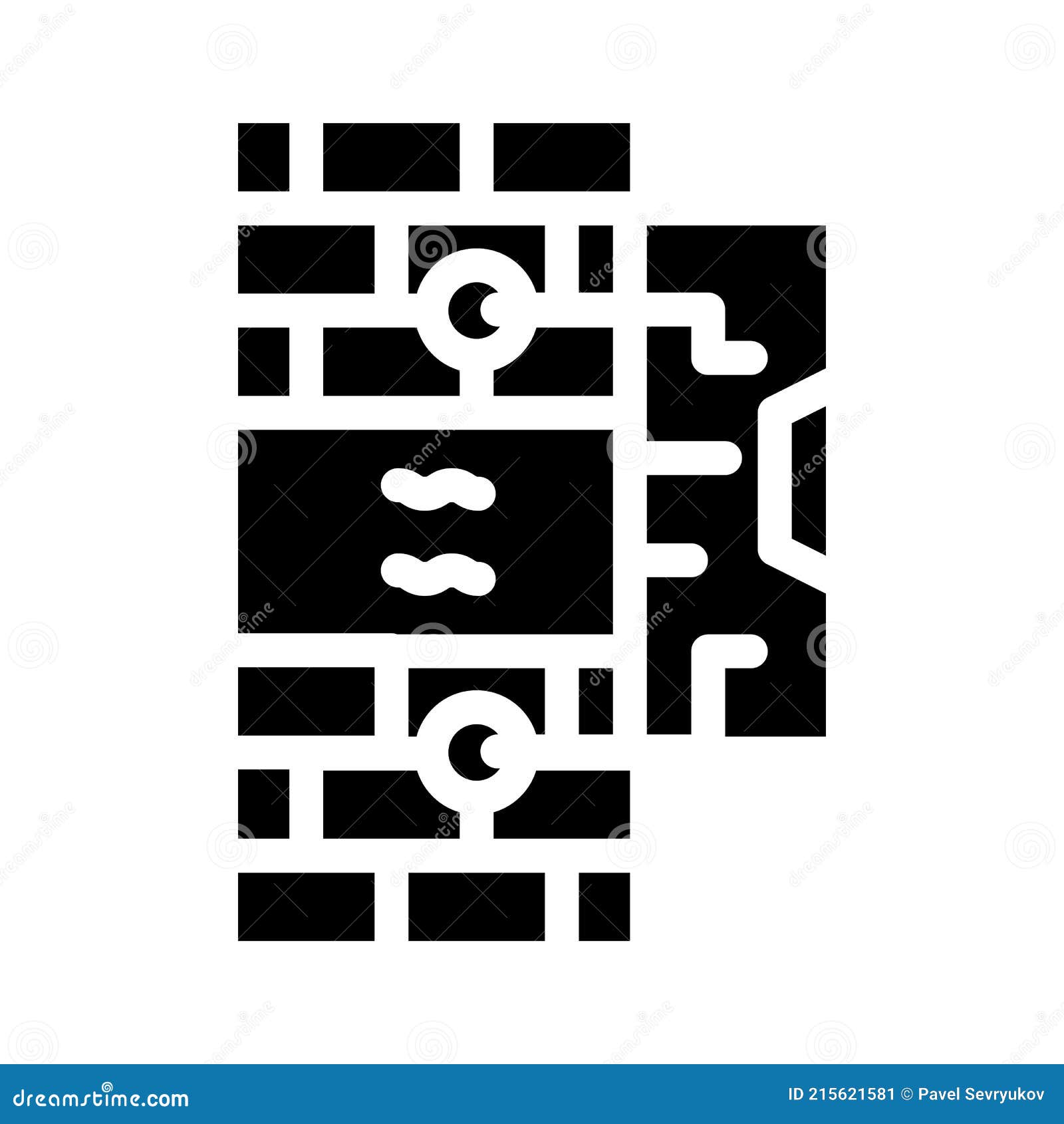 Vibration Sensor Glyph Icon Vector Illustration Black Stock Vector ...