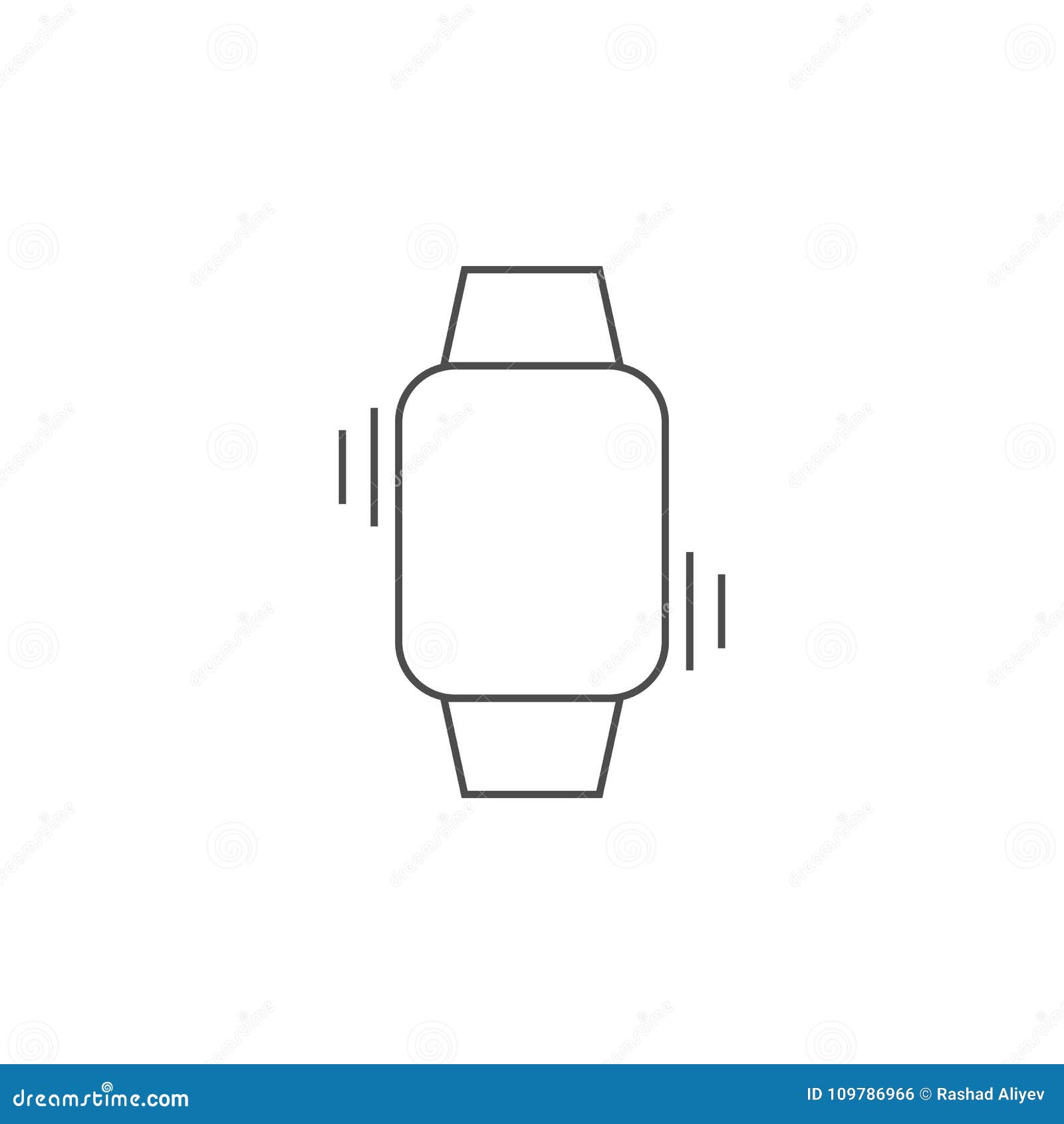 Vibration on a Smart Watch Icon. Element for Mobile Concept and Web ...