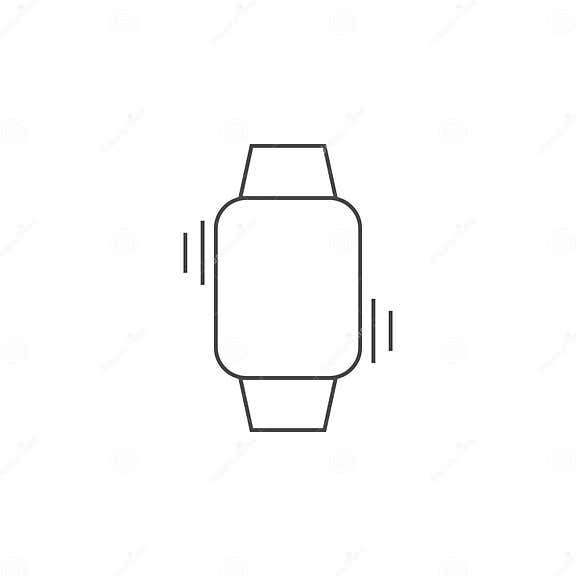 Vibration on a Smart Watch Icon. Element for Mobile Concept and Web ...