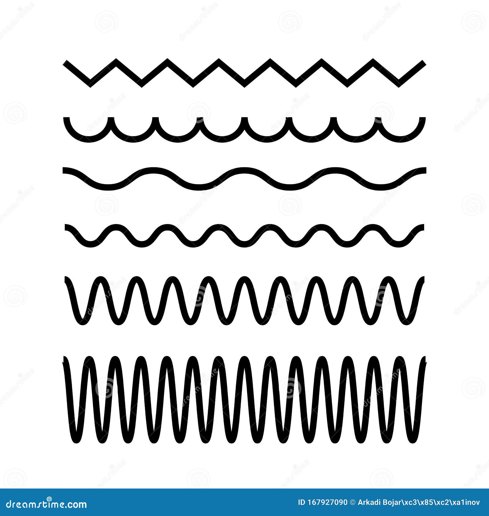 Vibration Waves Vector Icon Set Stock Vector - Illustration of music ...