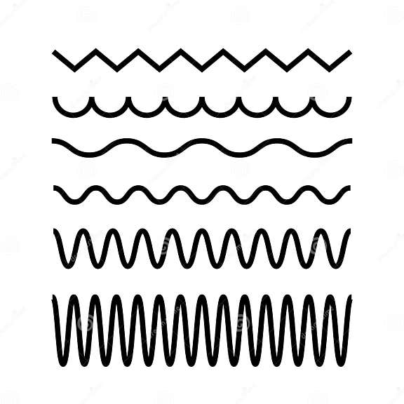 Vibration Waves Vector Icon Set Stock Vector - Illustration of music ...