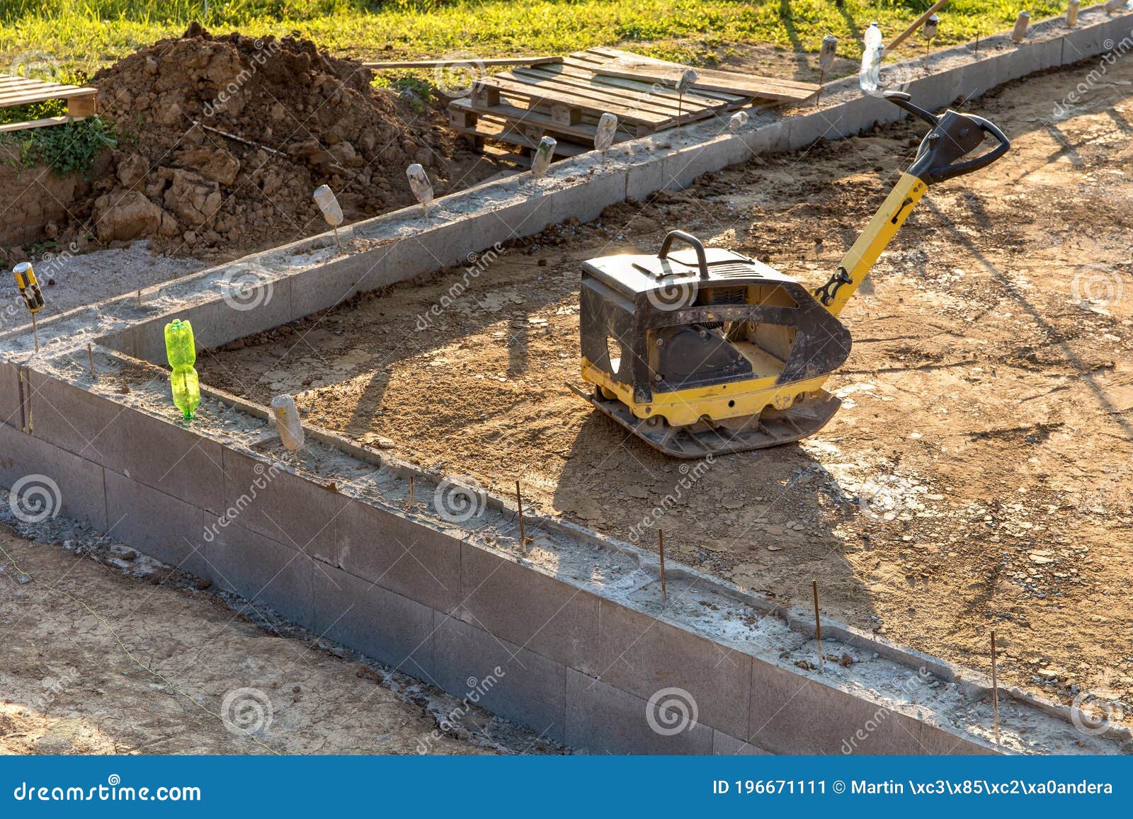 Vibratory Plate Compactor Under Construction. Vibratory Plate Compactor ...