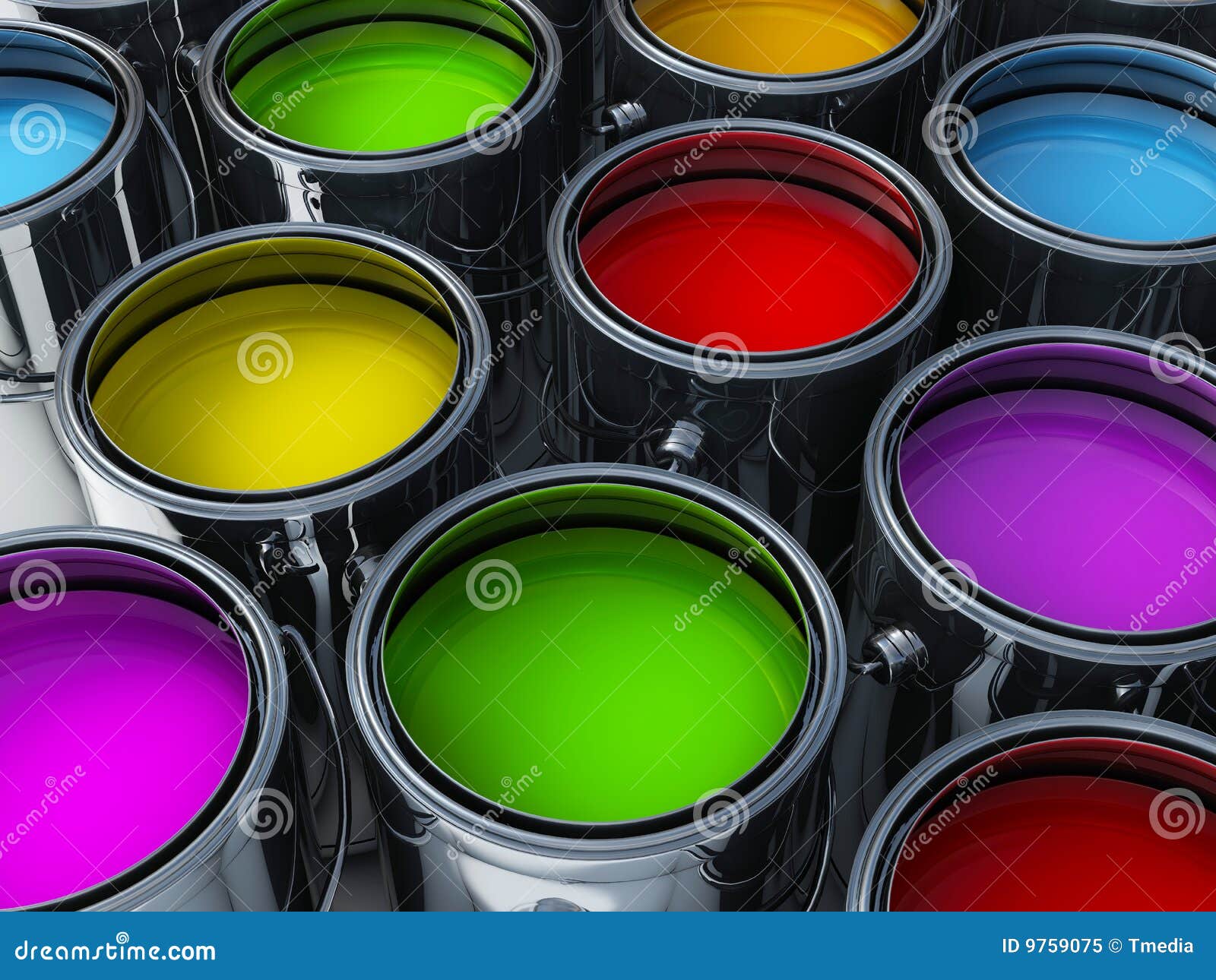 Vibrierende Farben Malen Dosen Stock Abbildung - Illustration von ...