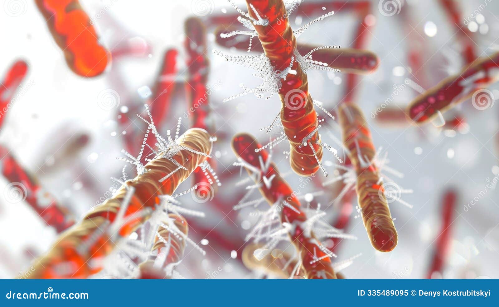 Vibrio Cholerae Bacteria in Contaminated Water - Microscopic View Stock ...