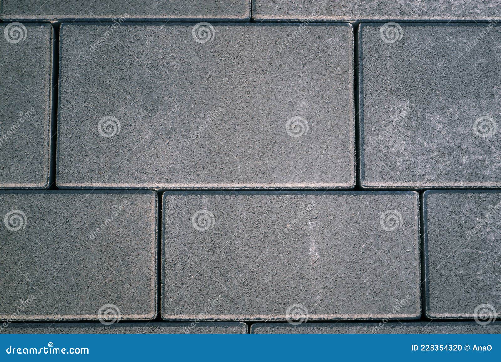 Vibro-pressed Concrete Paving Slabs. Pattern of Rectangles, Bricks ...