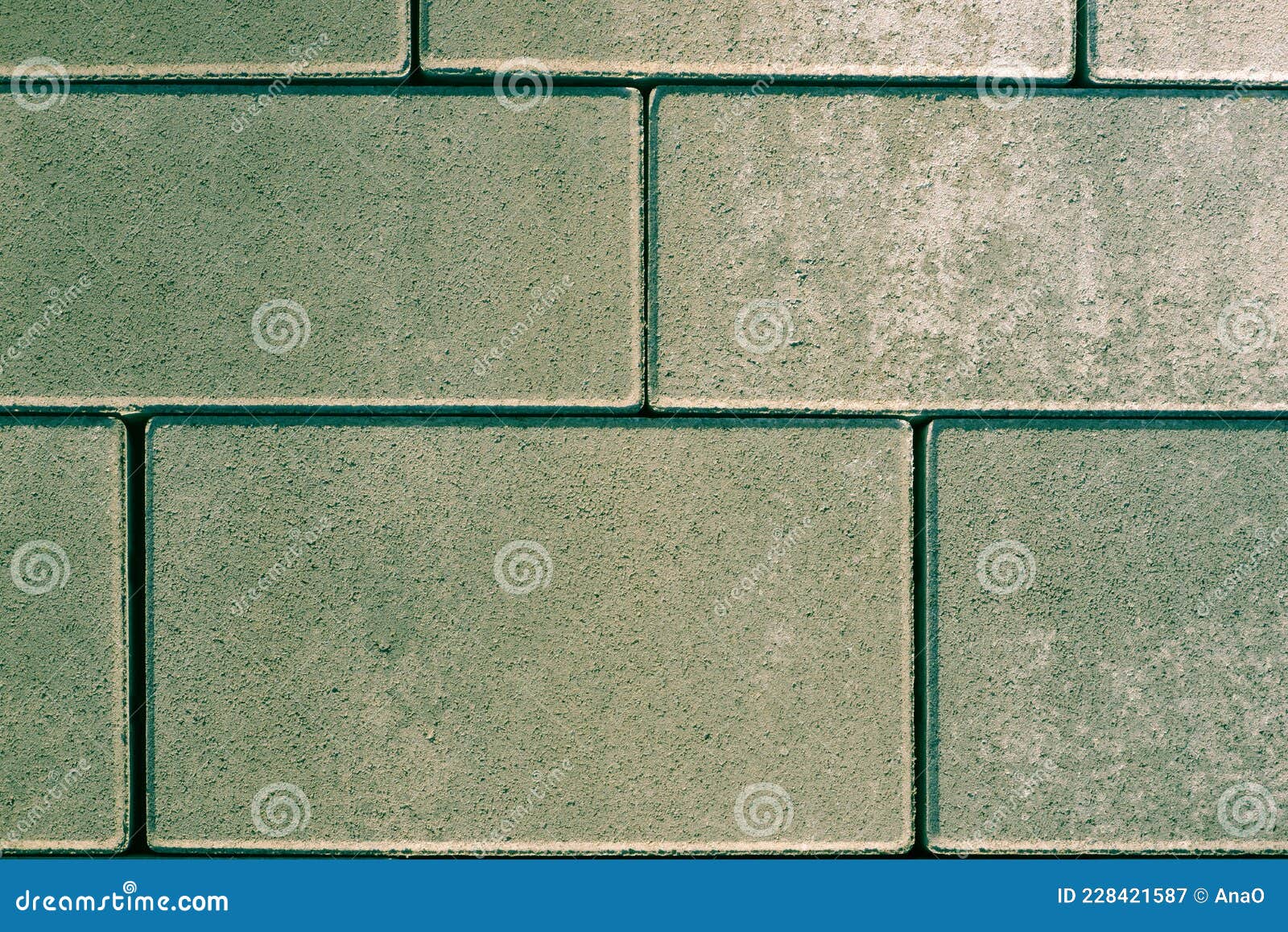 Vibro-pressed Concrete Paving Slabs. Pattern of Rectangles, Bricks ...