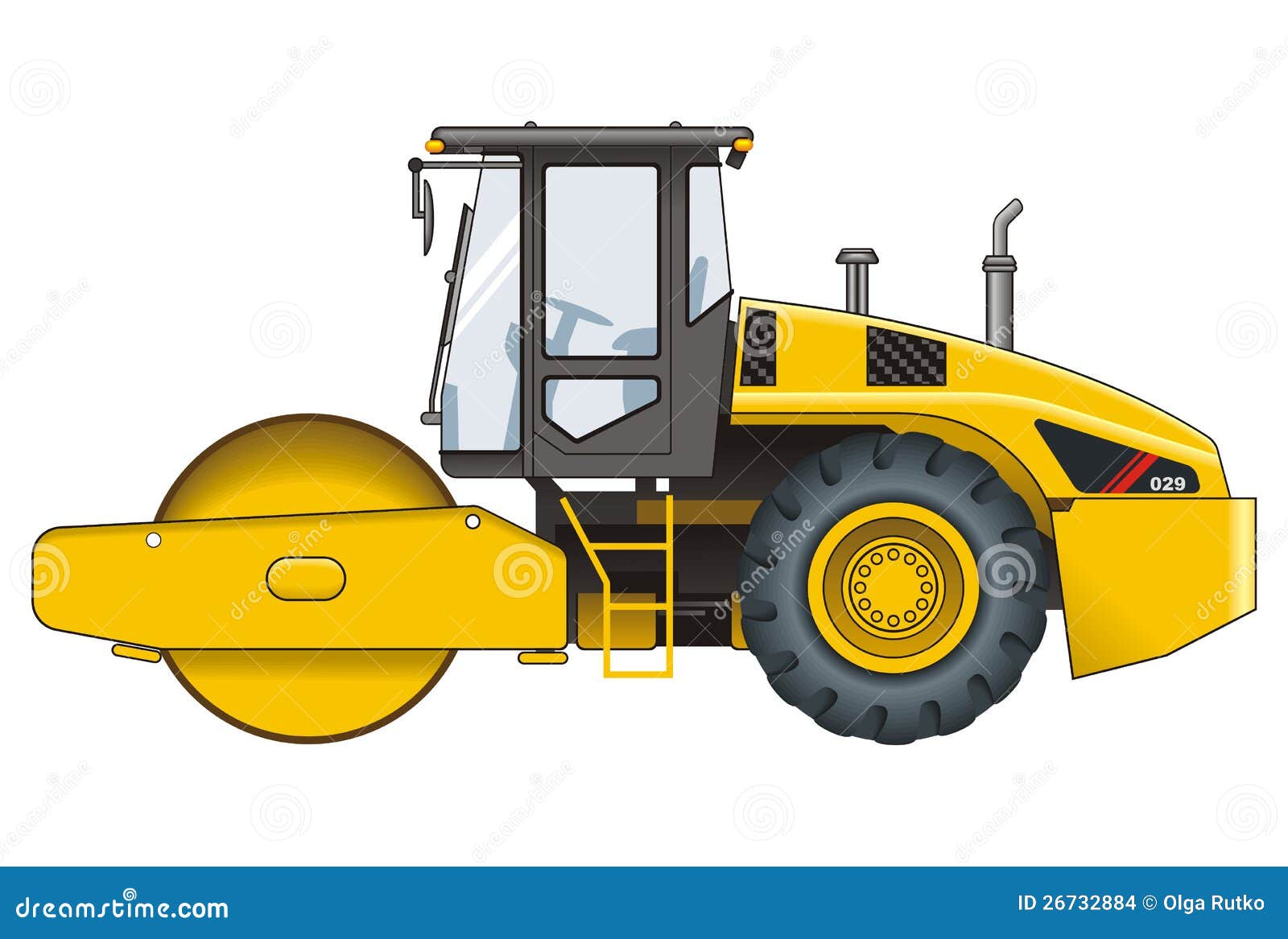 Vibroroller stock vector. Illustration of surface, tool - 26732884