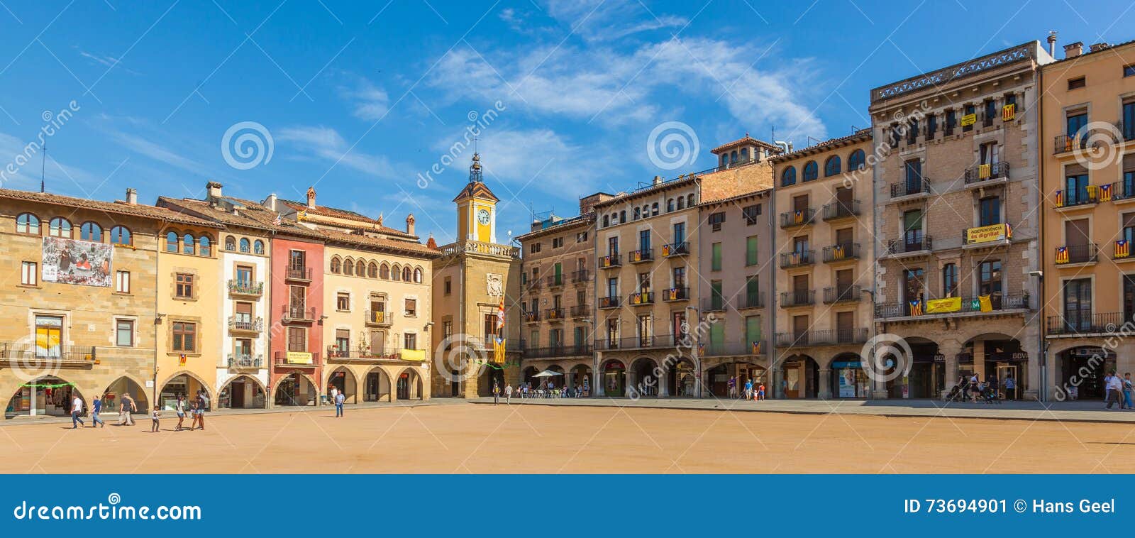 Vic, Catalogna, Spagna fotografia editoriale. Immagine di plaza - 73694901