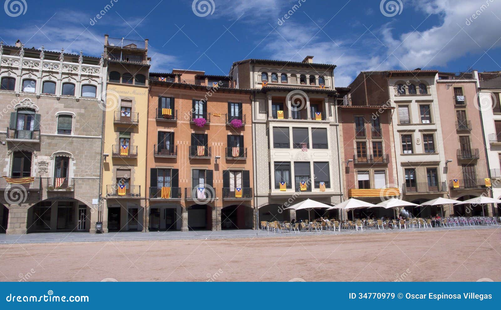 Vic. Catalonië. Spanje redactionele stock afbeelding. Image of stad ...