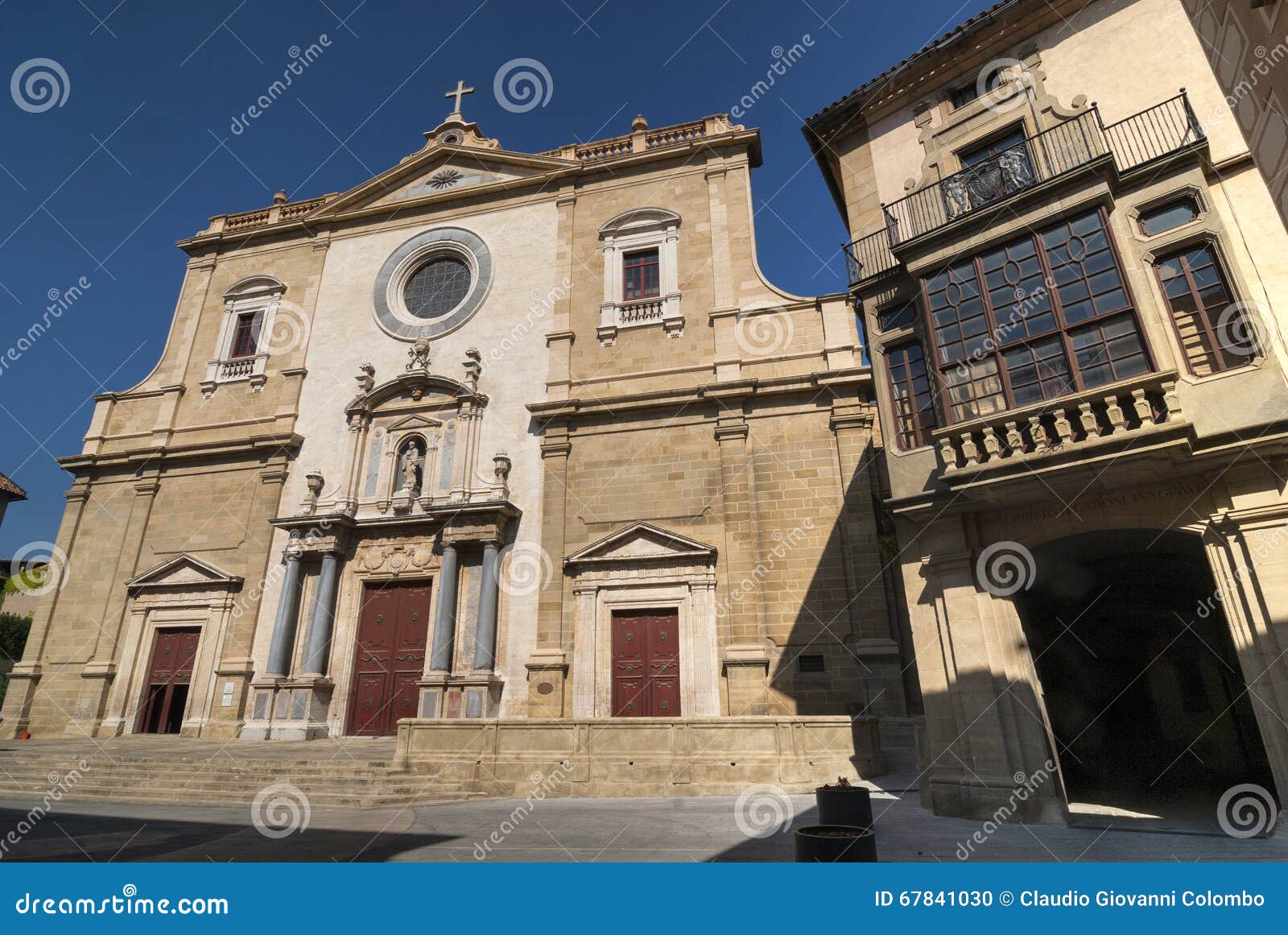 Vic (Catalunya, Spanje): Kathedraal Stock Foto - Image of monument ...