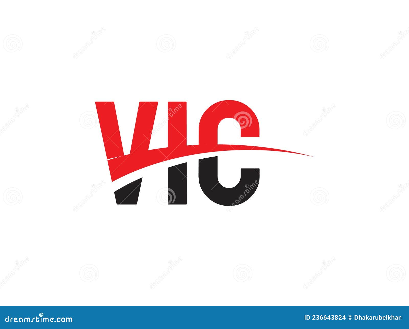 VIC Letter Initial Logo Design Vector Illustration Stock Vector ...