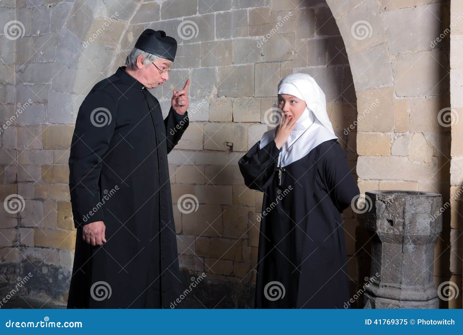 Vicar reprimand stock image. Image of chaplain, benedictine - 41769375