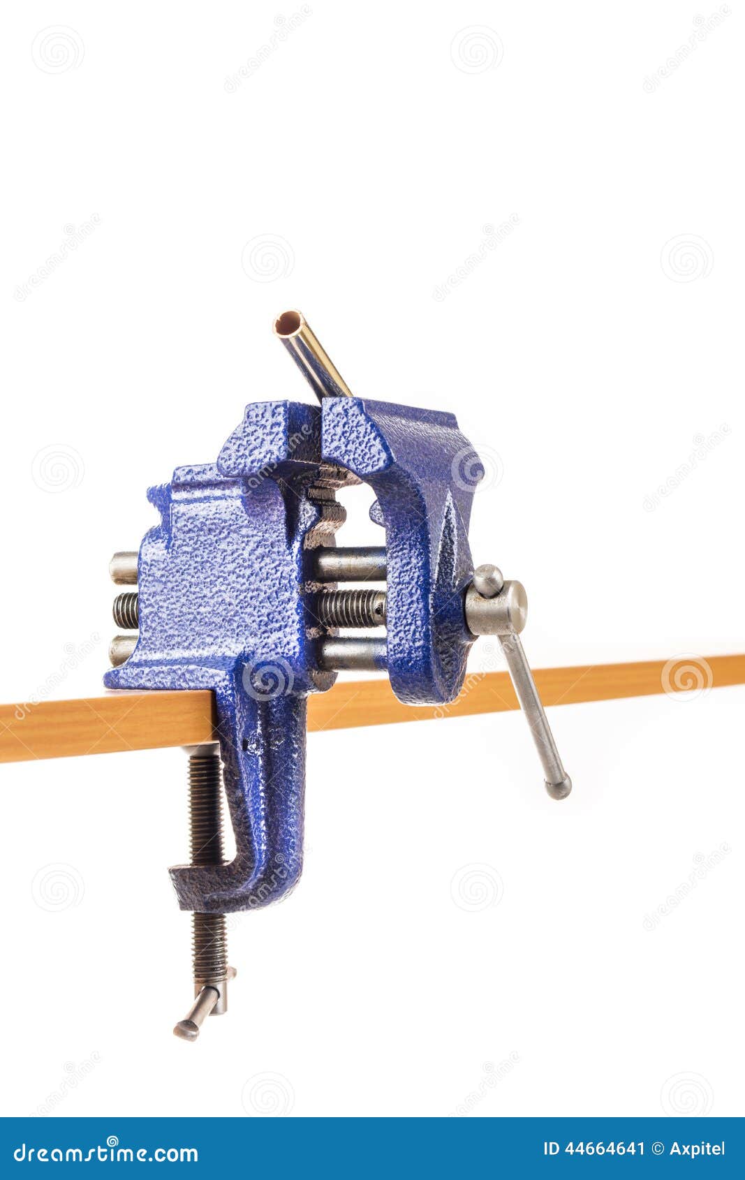 Vice clamp with workpiece stock image. Image of adjusting - 44664641