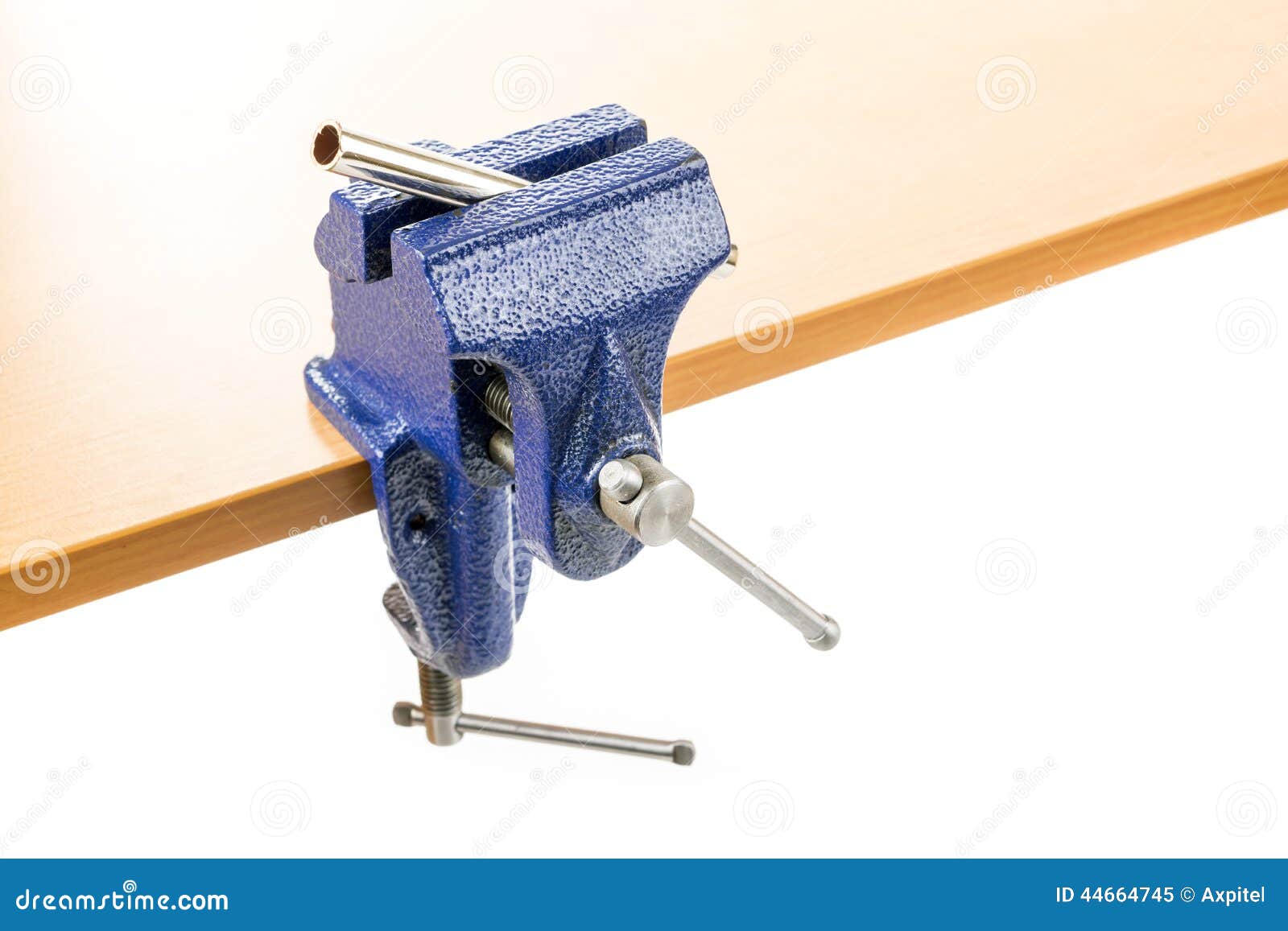 Vice clamp with workpiece stock image. Image of clutch - 44664745