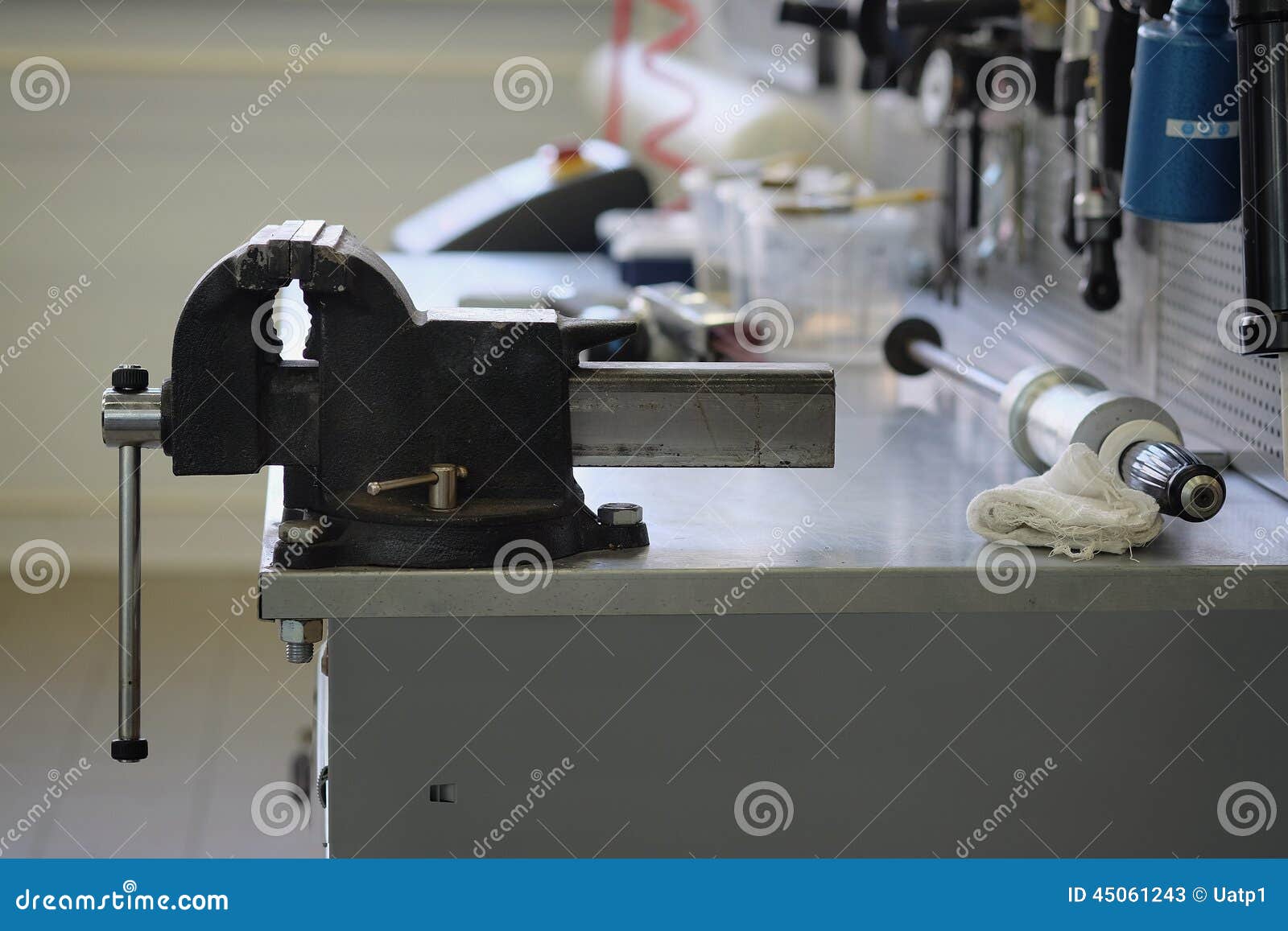 Vice stock image. Image of white, iron, metalwork, craft - 45061243