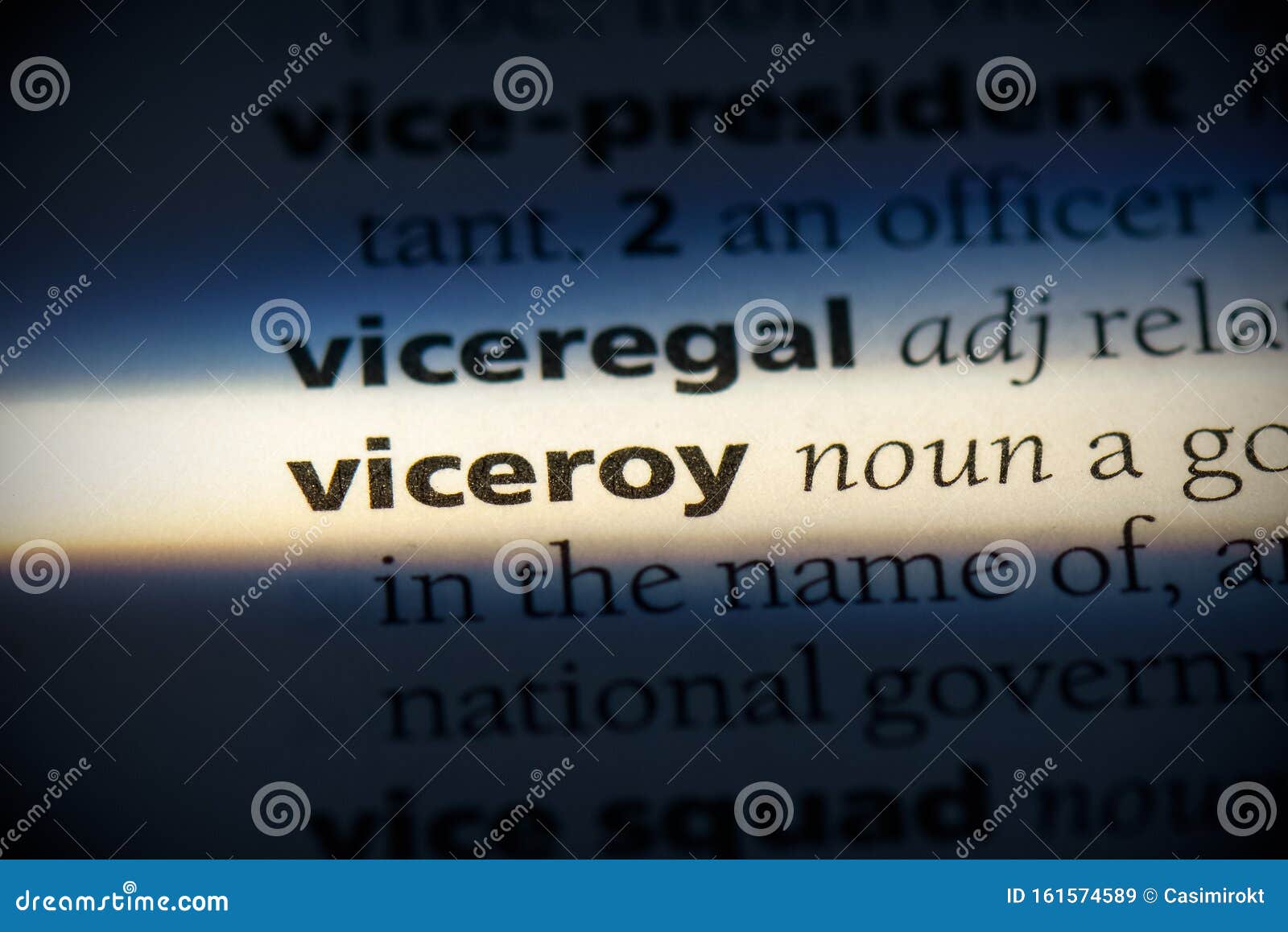 Viceroy stock image. Image of page, dictionary, isolated - 161574589