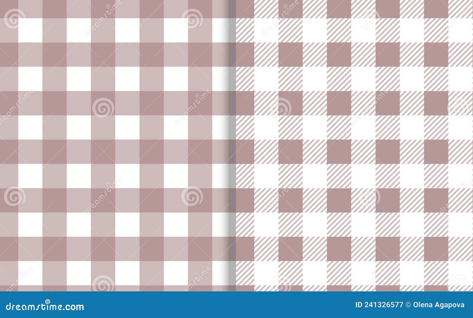 Vichy Seamless Set. Pastel Gingham Pattern. Background For Easter ...