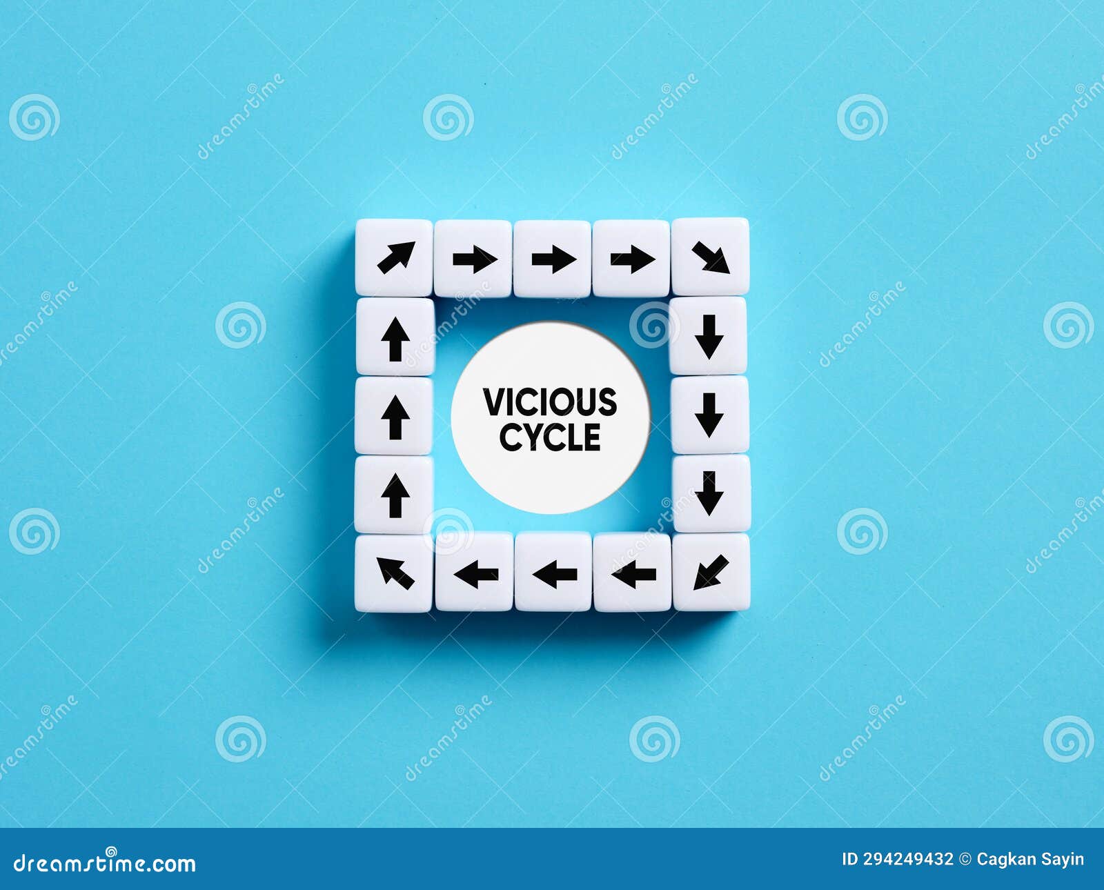 Vicious Cycle or Circle Concept. Routine and Inertia Stock Photo ... Vicious Cycle or Circle Concept. Routine and Inertia Stock Photo ...