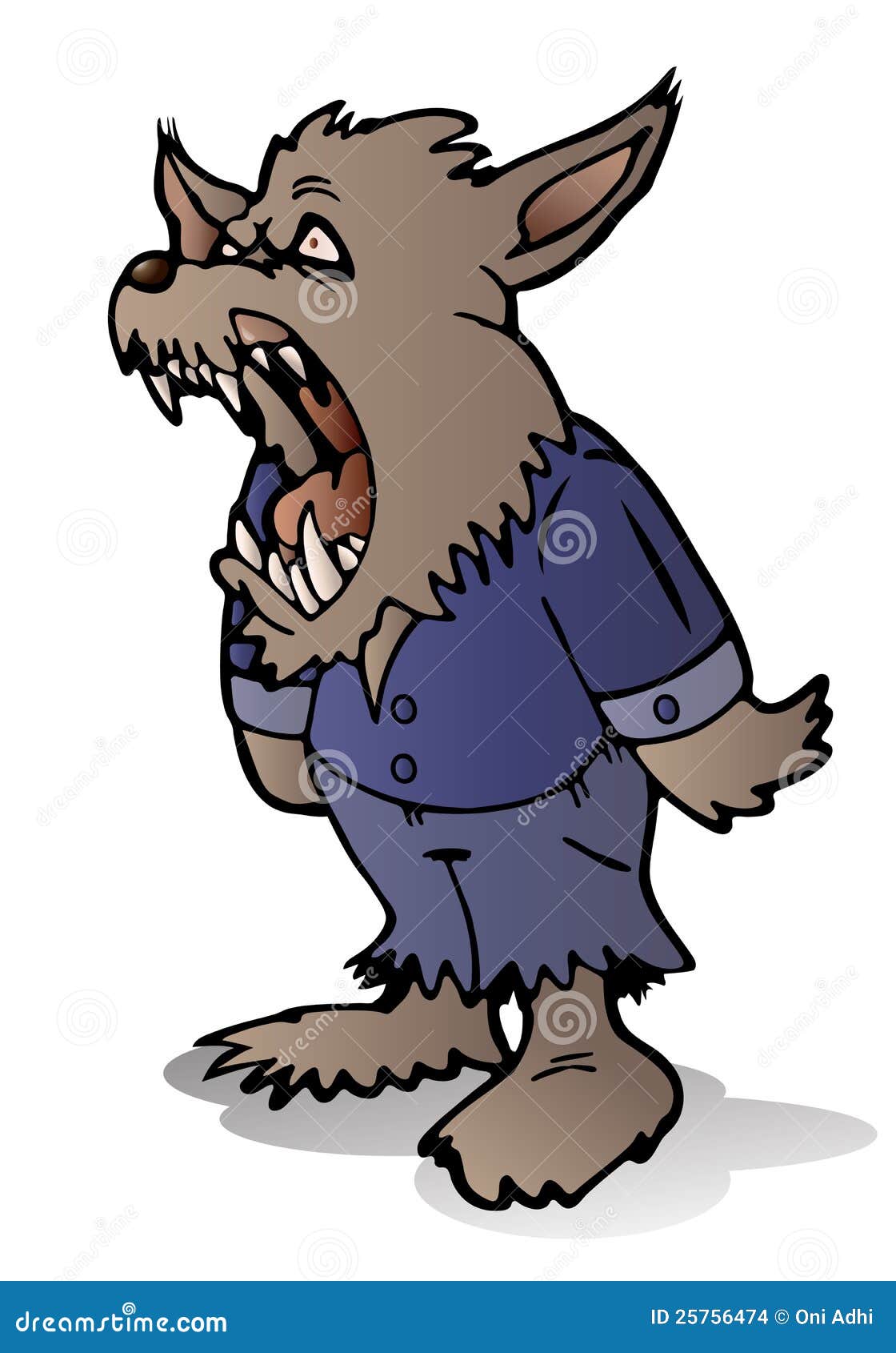 Vicious were wolf stock illustration. Illustration of fantasy - 25756474