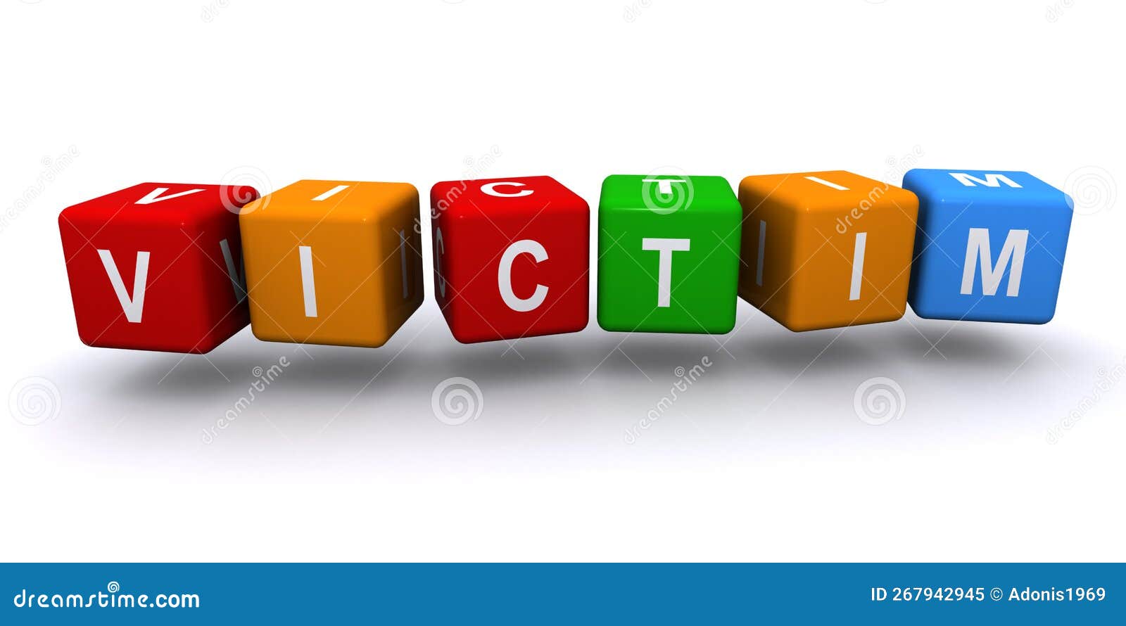 Victim word block on white stock illustration. Illustration of family ...