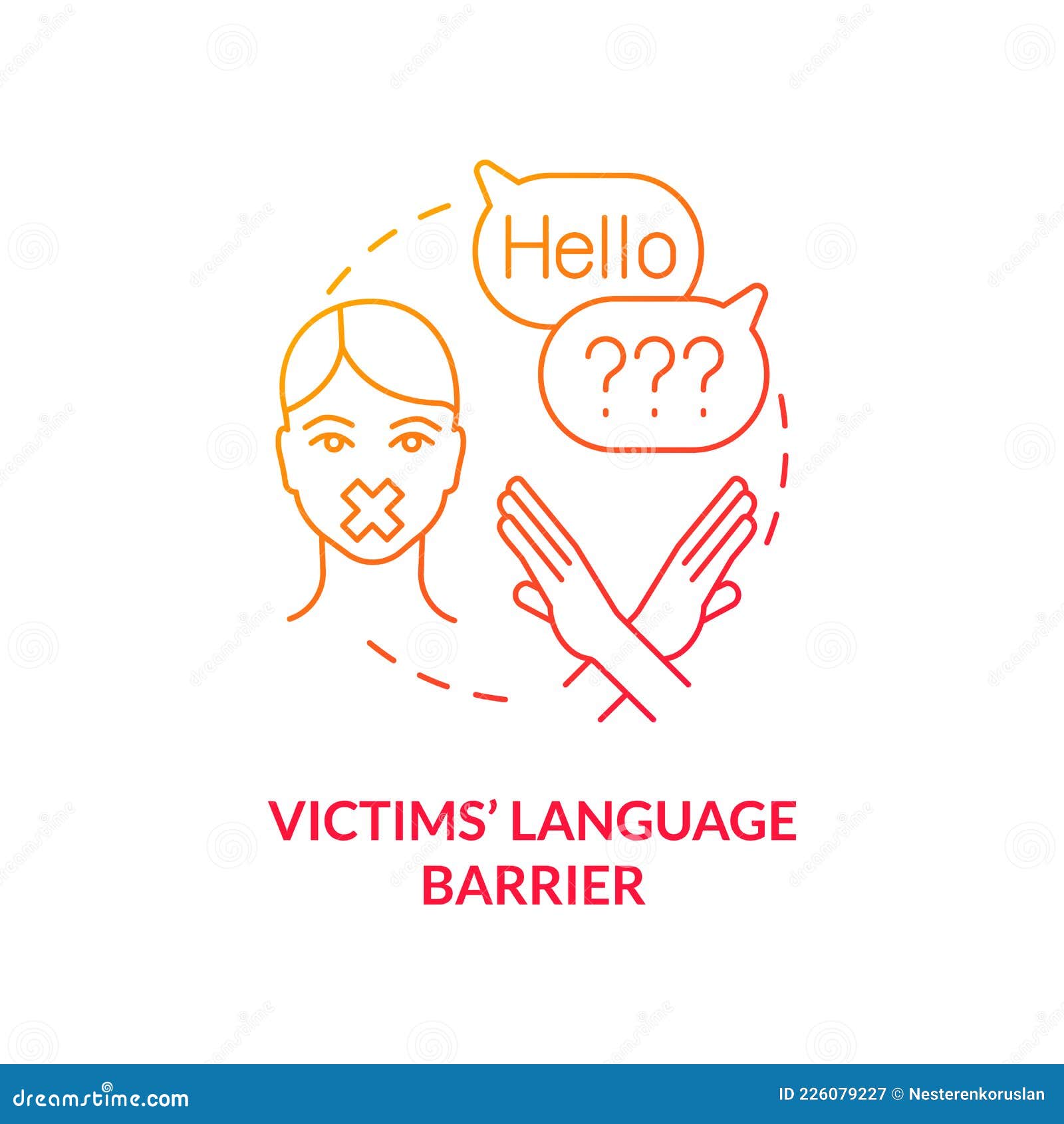 Language Barrier Refer To Linguistic Barriers To Communication Cartoon ...