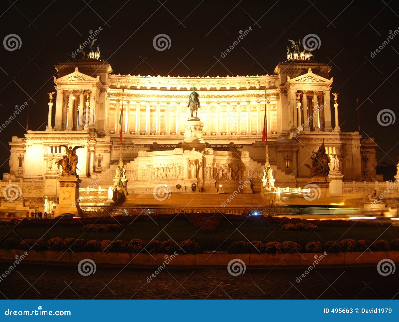 The Victor Emmanuel II Monument - Rome Stock Image - Image of victor ...