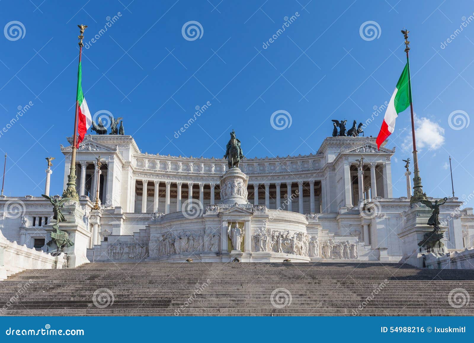 Victor Emmanuel II Monument in Rome, Italy Stock Photo - Image of ...