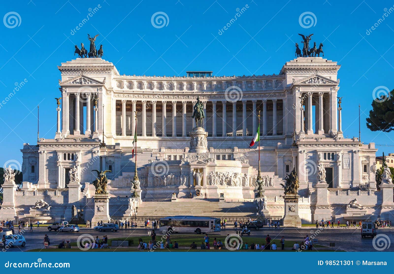 Victor Emmanuel II Monument Editorial Photo - Image of capitol ...