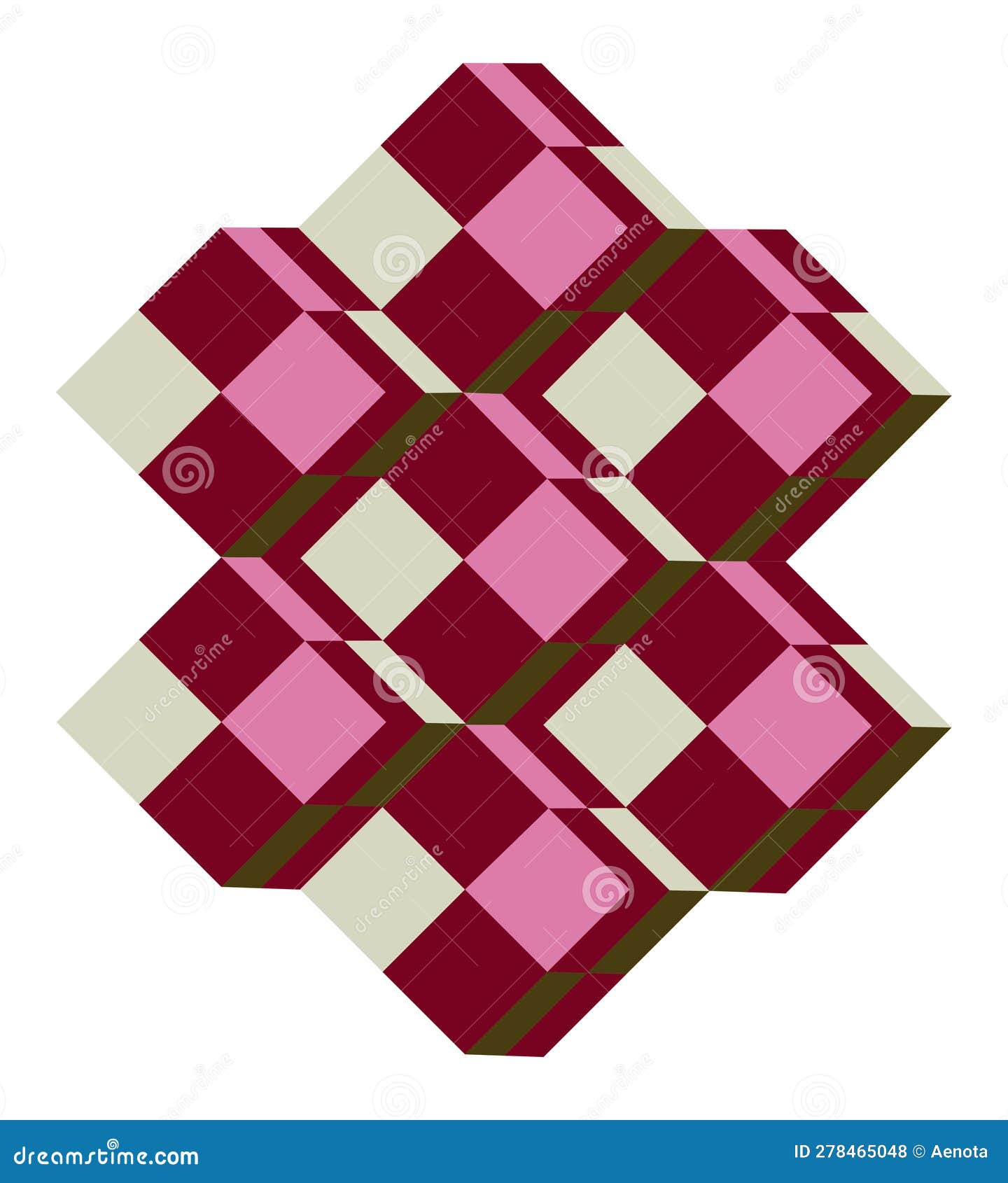 Victor Vasarely Style Pattern Abstract Vector Old-Fashioned Op Art ...