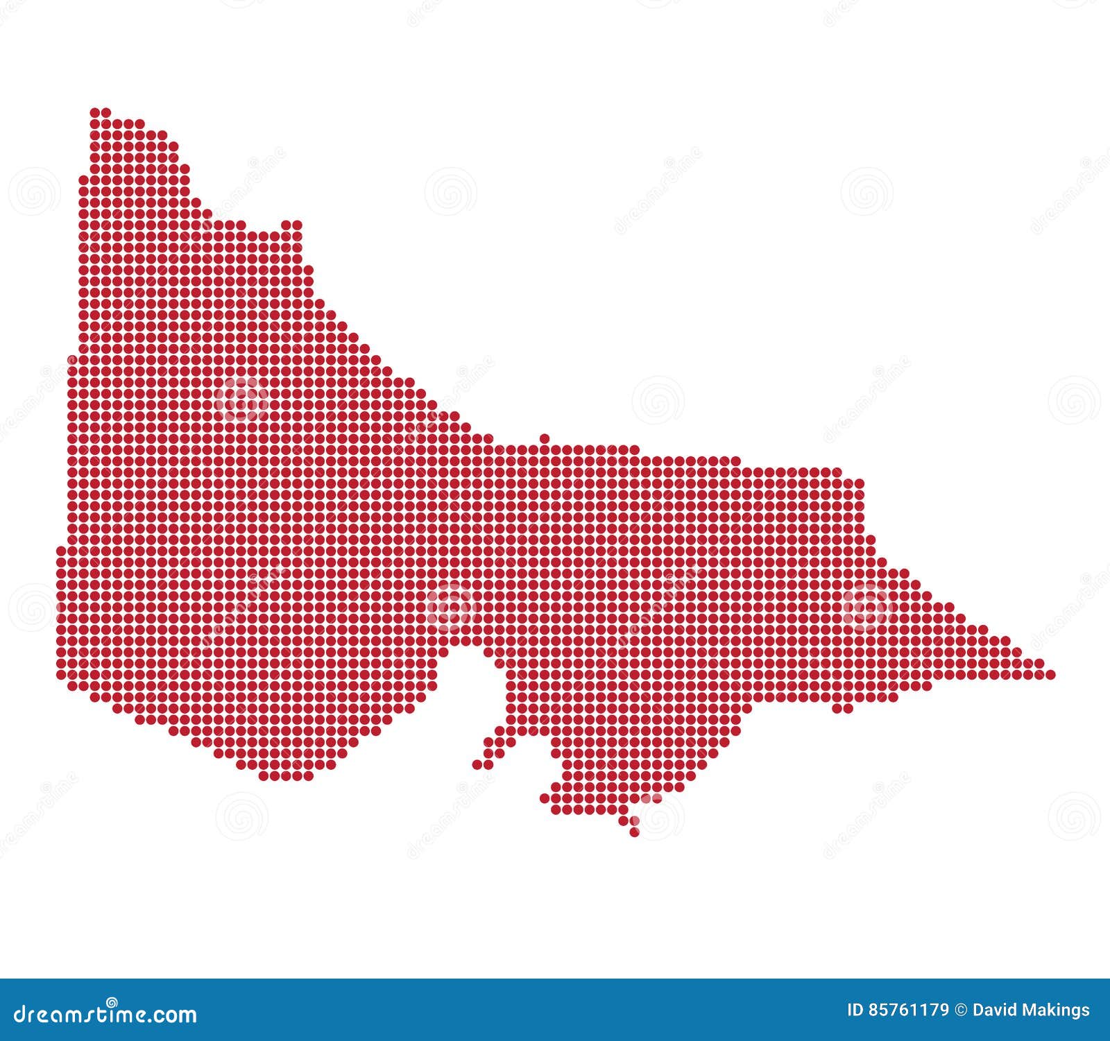 Victoria Australia Map Black Silhouette. VIC, Australian State Shape ...