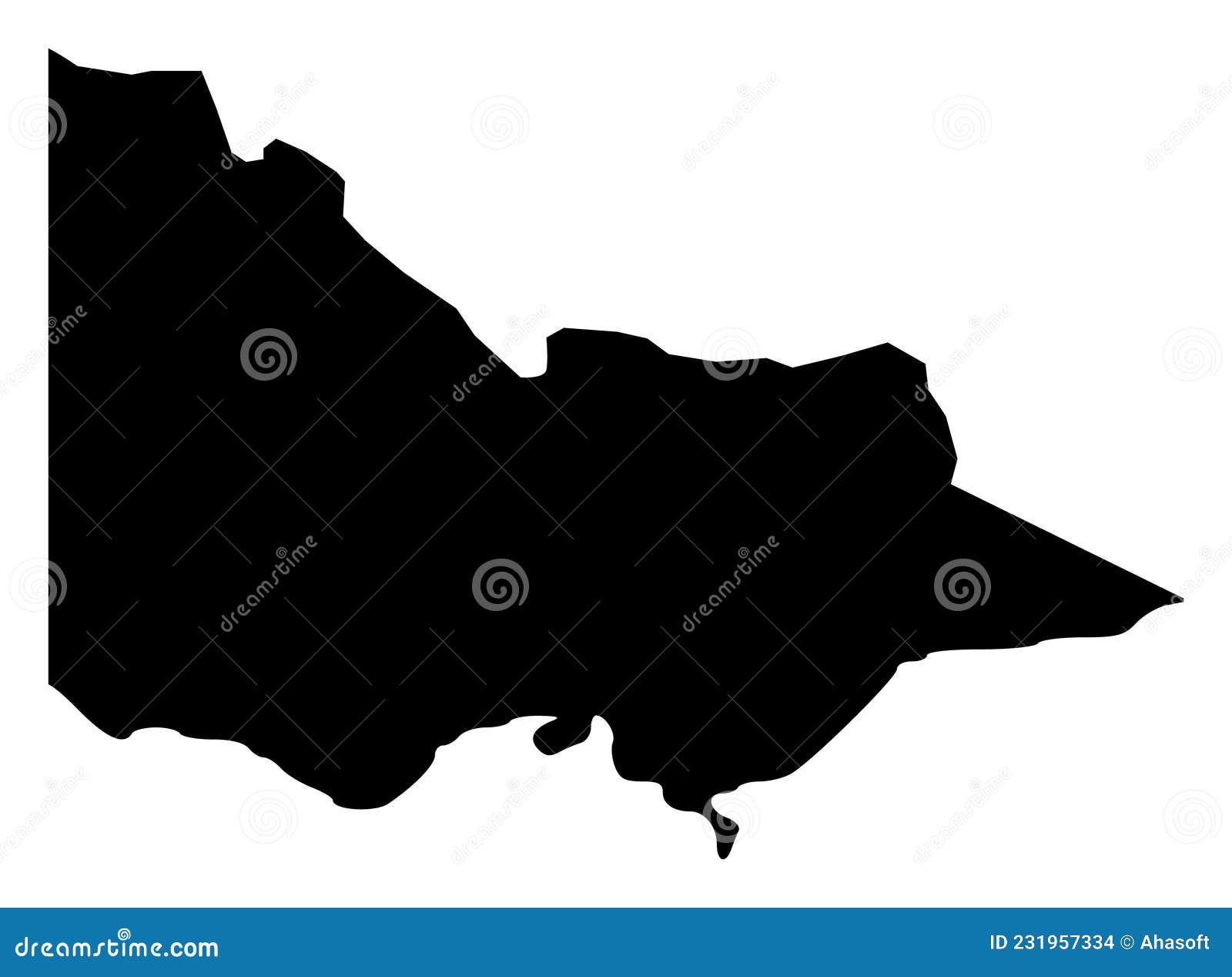 Victoria - Australia Map Vector Illustration Stock Vector ...