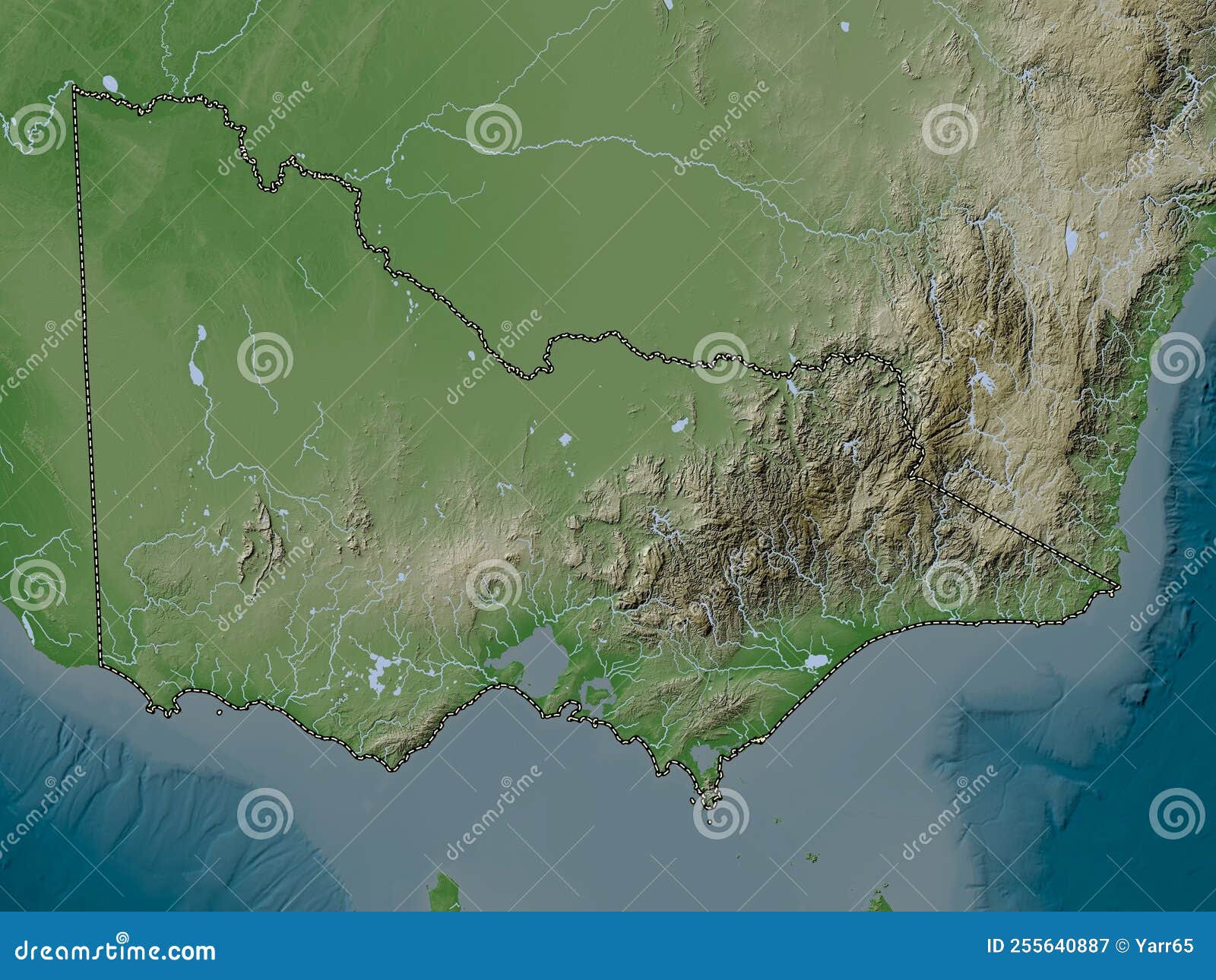Victoria, Australia. Wiki. No Legend Stock Illustration - Illustration ...