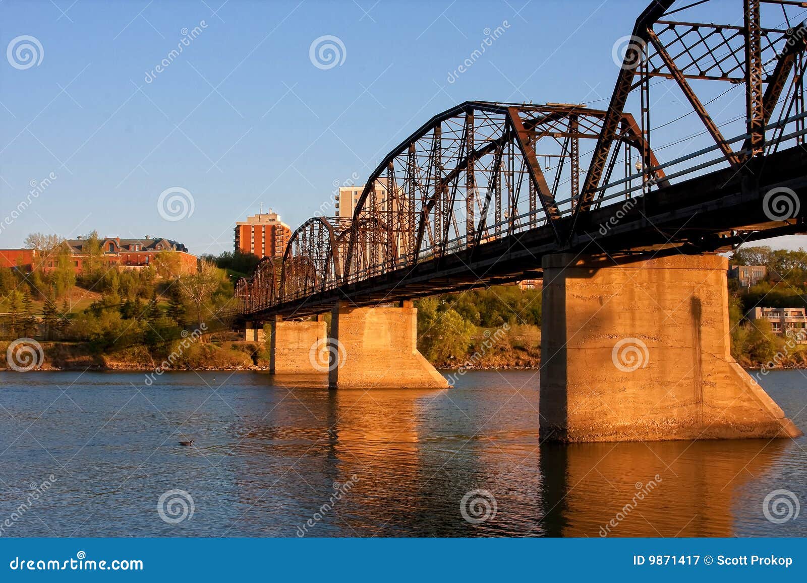 Victoria Bridge stock image. Image of saskatchewan, bridge - 9871417