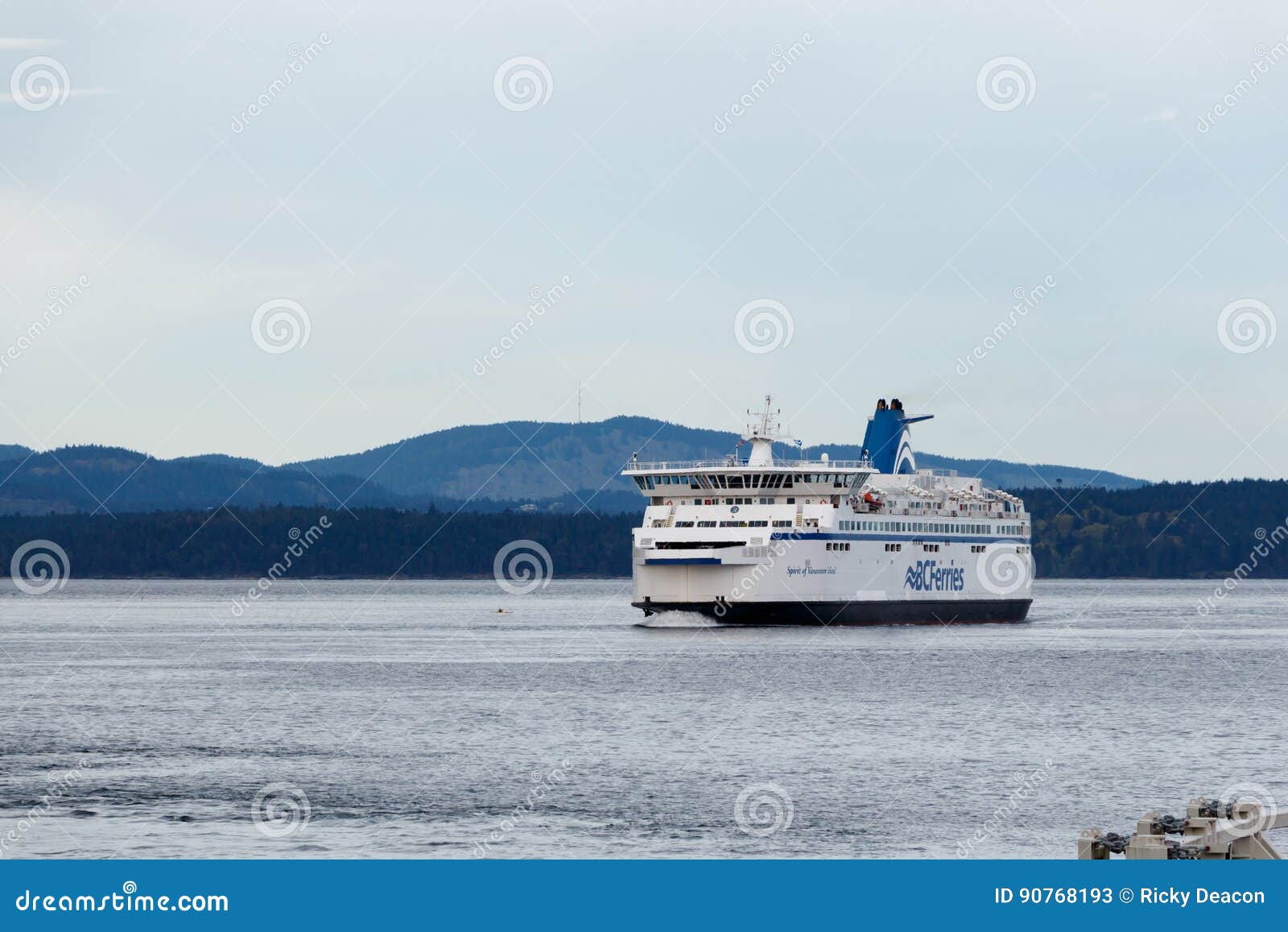Victoria - Canada, Circa 2017: BC Ferries Vessel Approaching Doc ...