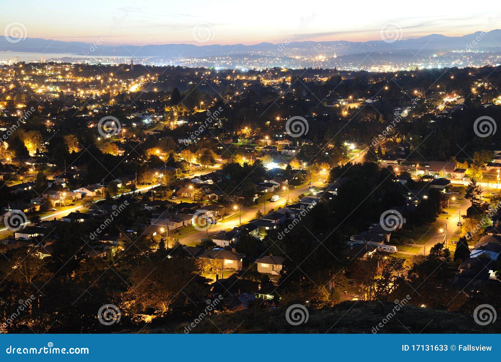 Victoria city at night stock image. Image of victoria - 17131633