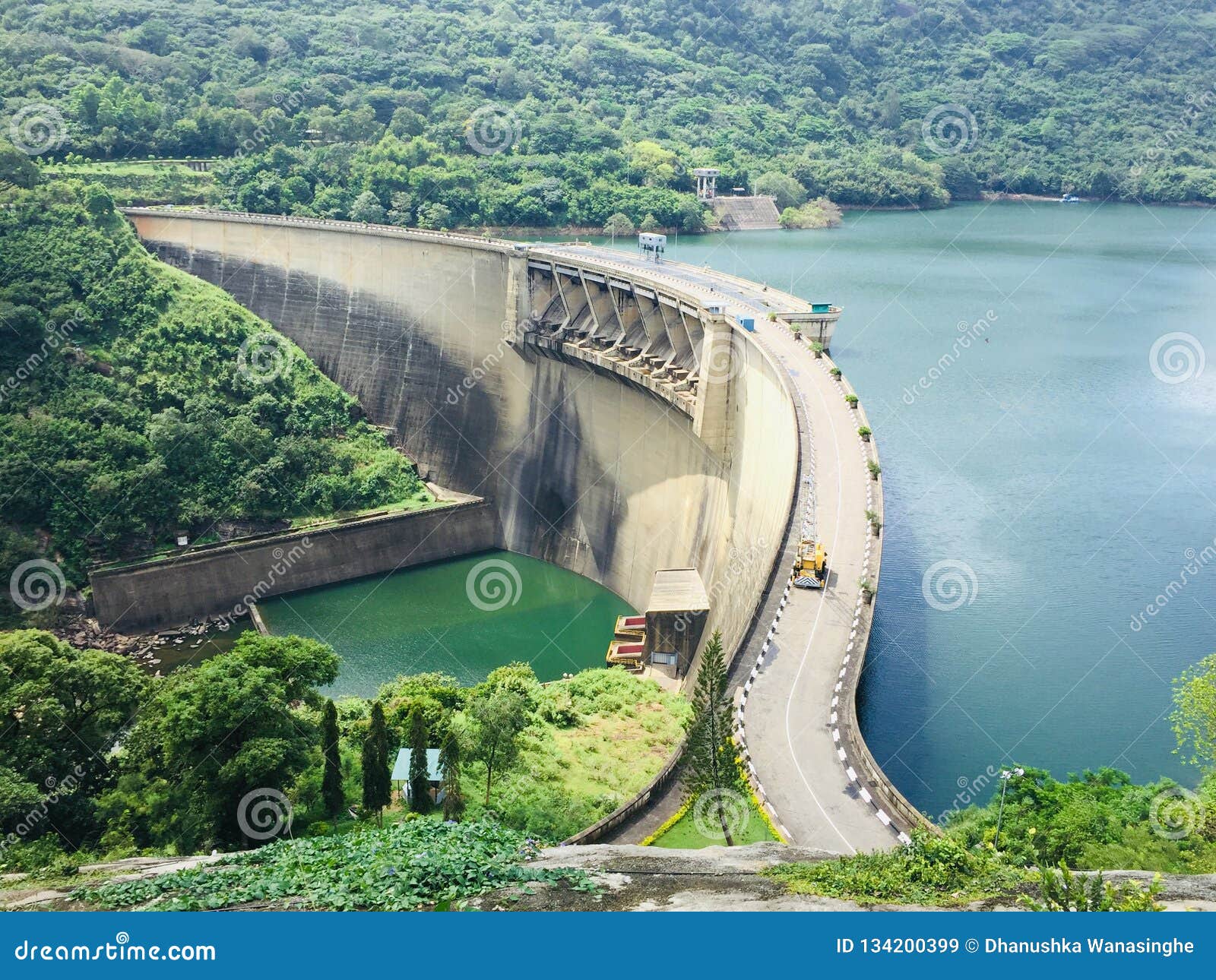 Victoria dam in Sri Lanka stock image. Image of lanka - 134200399