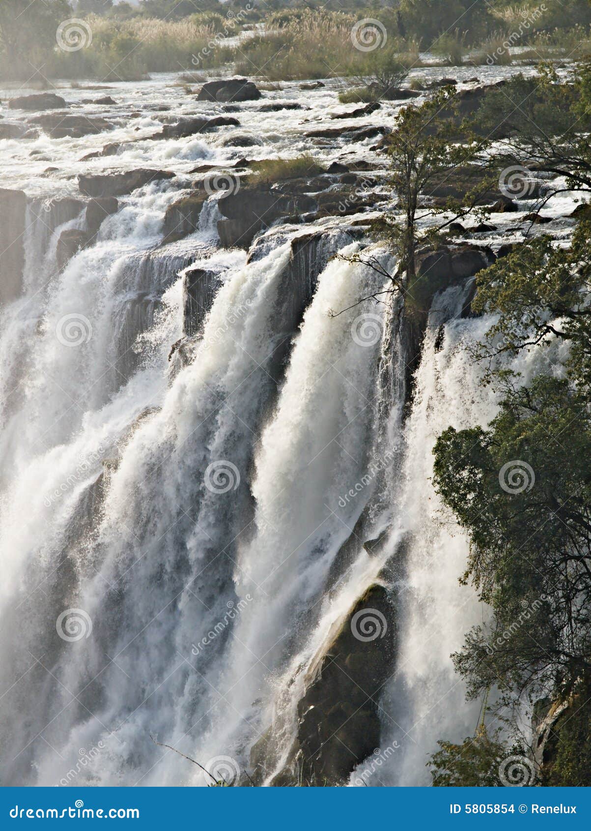 Victoria falls stock photo. Image of refreshing, flow - 5805854