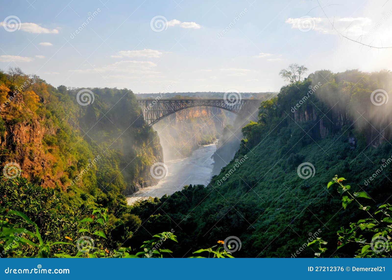 Victoria Falls Bridge stock photo. Image of metal, national - 27212376