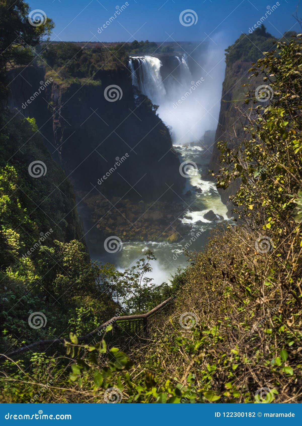 The Victoria Falls in Zimbabwe, Africa Stock Photo - Image of waterfall ...