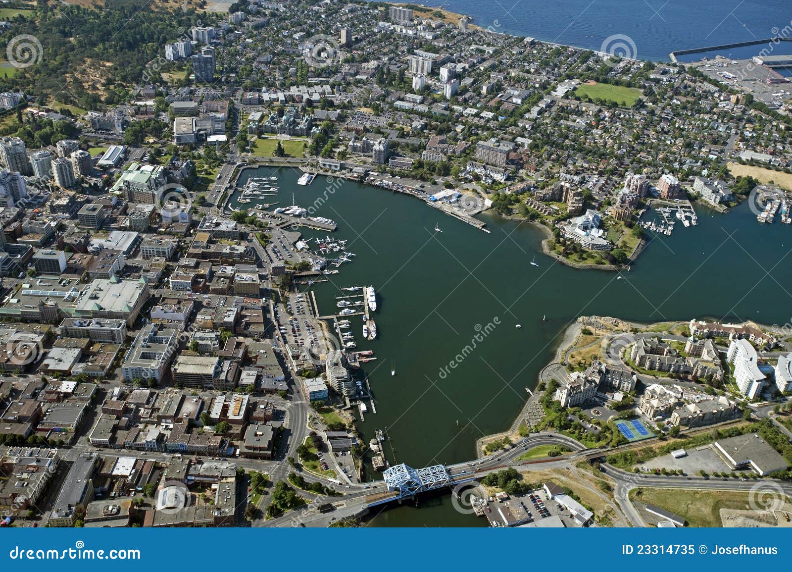 Victoria Harbour, Vancouver Island, Canada Stock Image - Image of ...