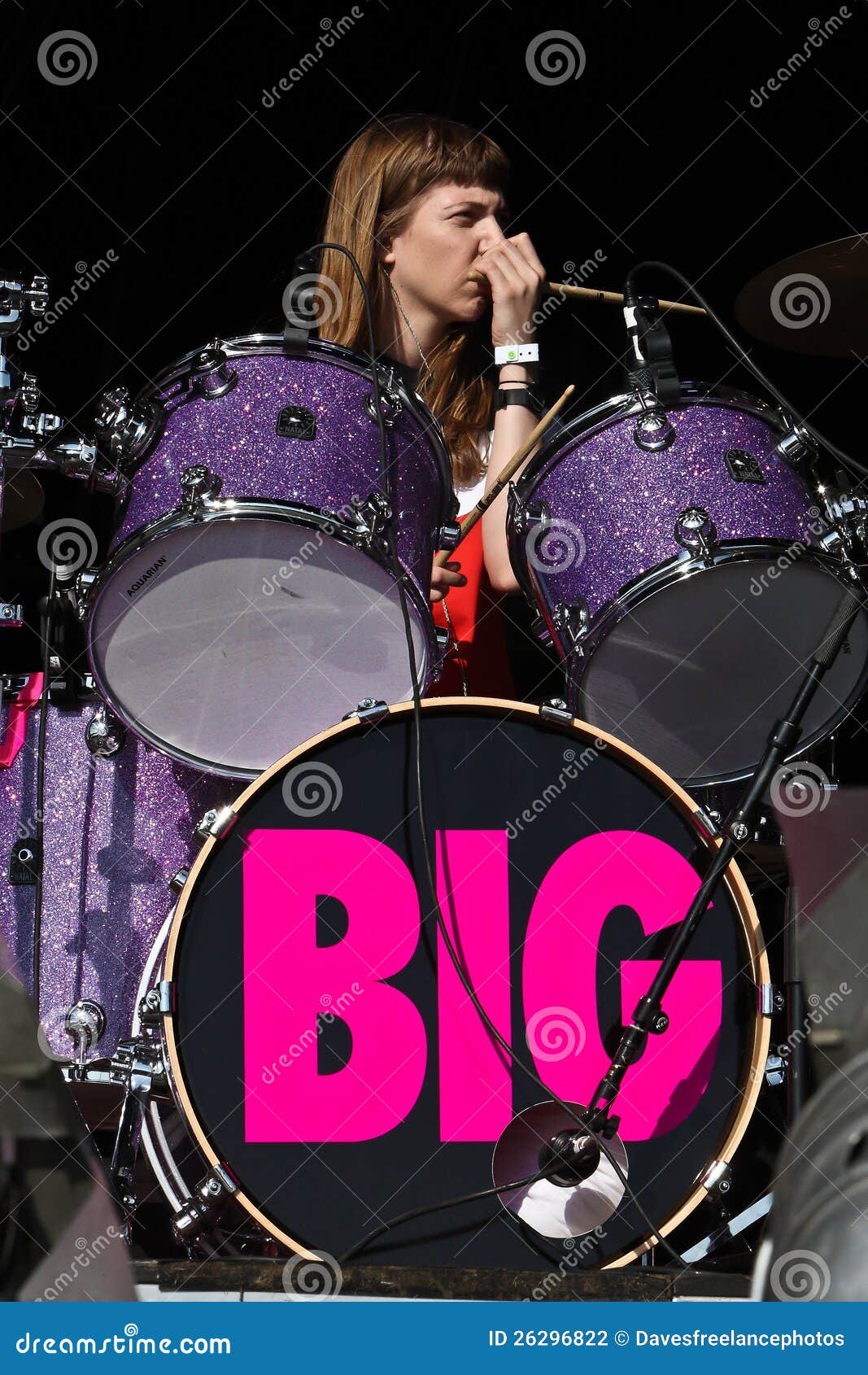 Victoria Jean Smith Drummer of the Big Pink Editorial Photography ...