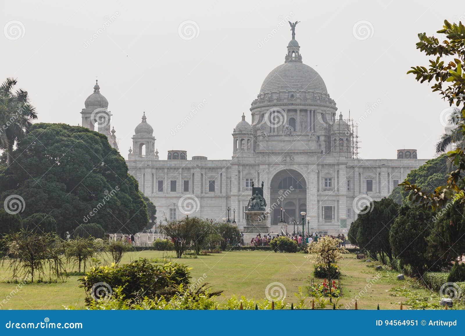 VIctoria Memorial Hall in Kolkata, India. Stock Image - Image of ...