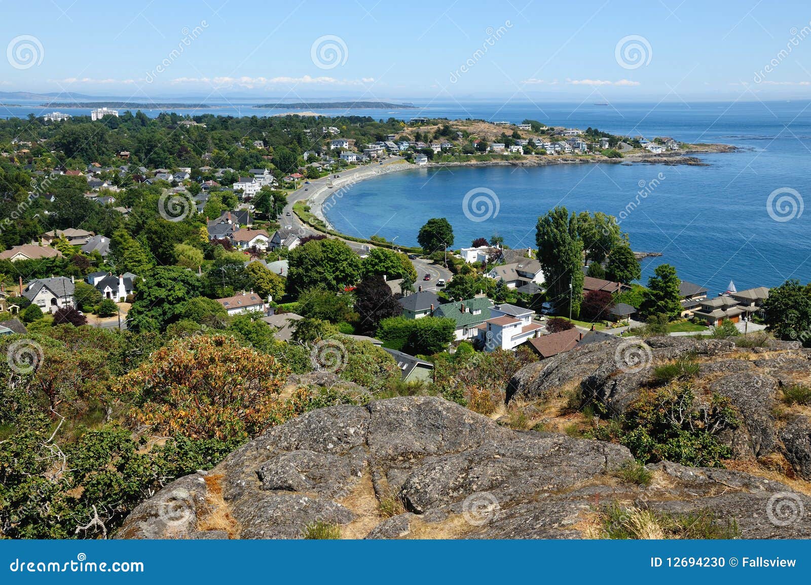 Victoria seaside scene stock photo. Image of seascape - 12694230