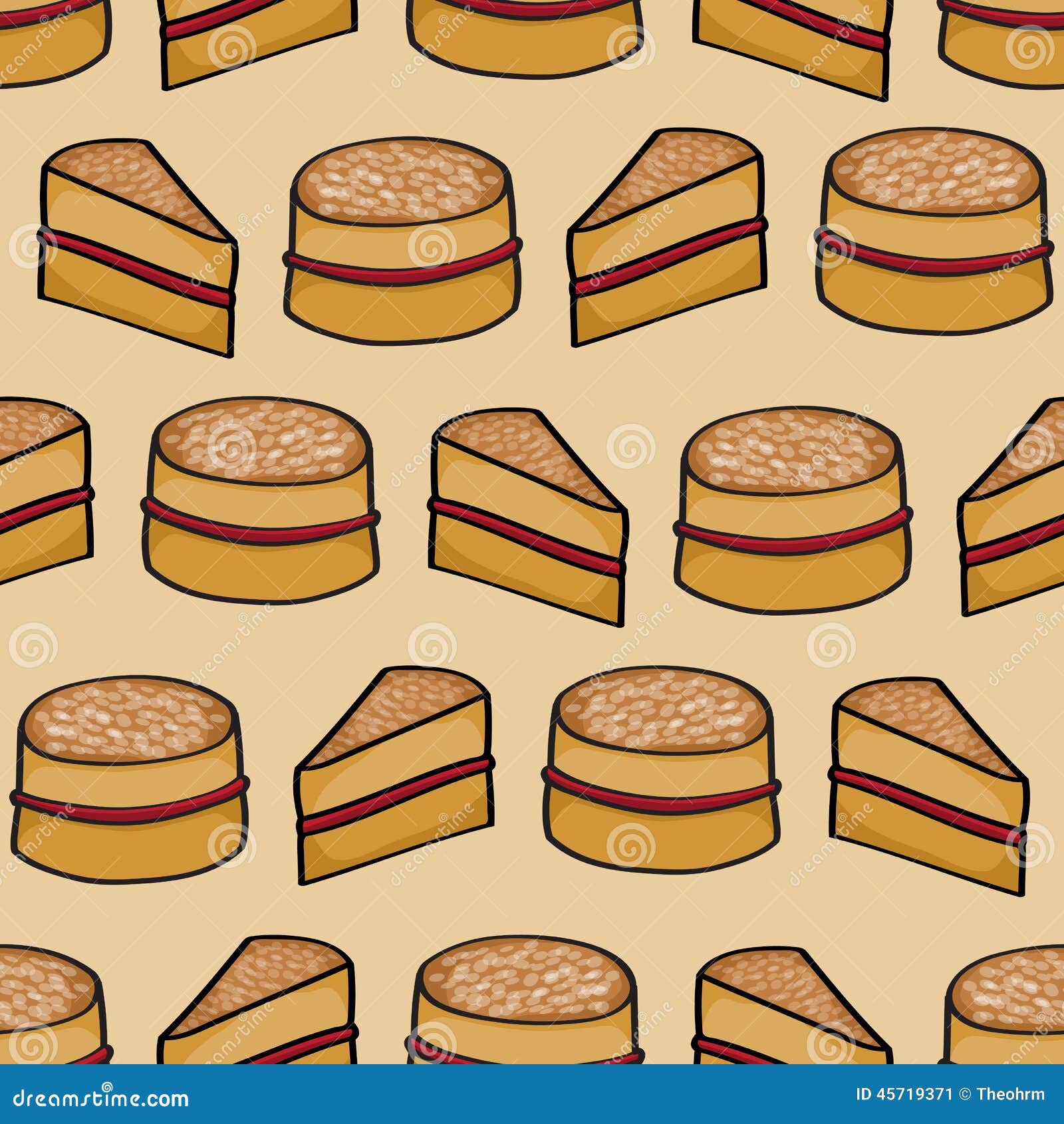 Victoria Sponge Cake Background Cartoon Vector | CartoonDealer.com ...