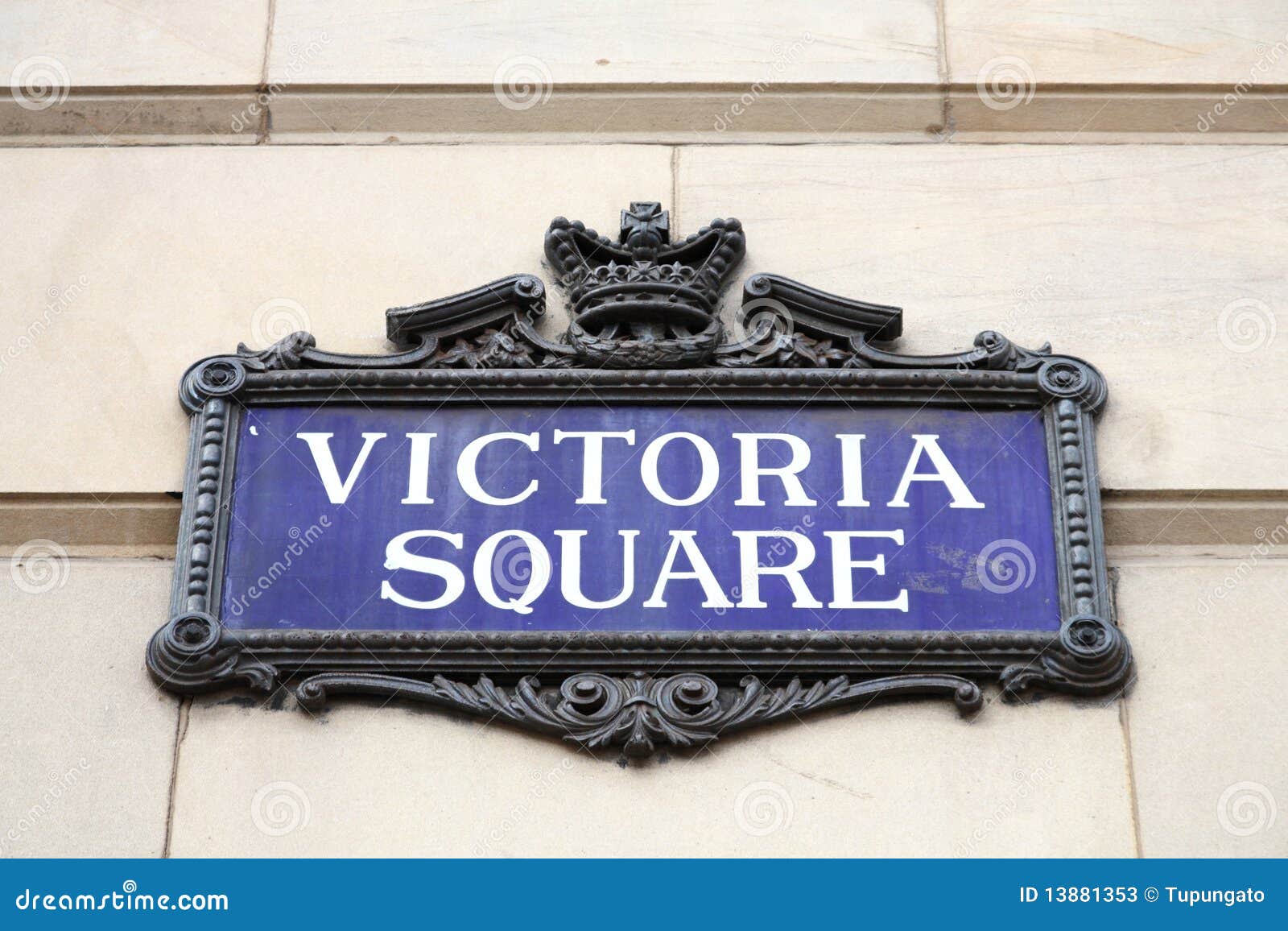 Victoria Square, Birmingham Stock Image - Image of streetsign, close ...