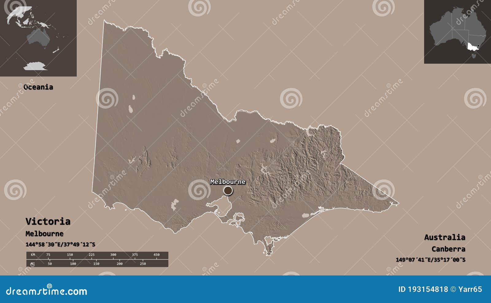 Victoria, State of Australia,. Previews. Administrative Stock ...