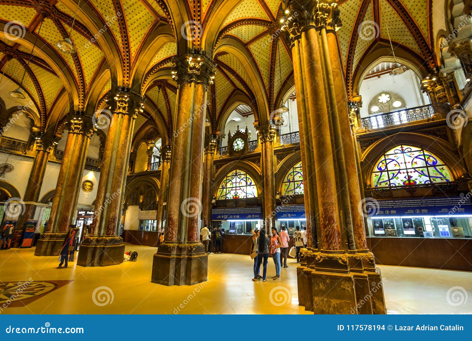 Victoria Terminus, Mumbai, India Redactionele Stock Afbeelding - Image ...