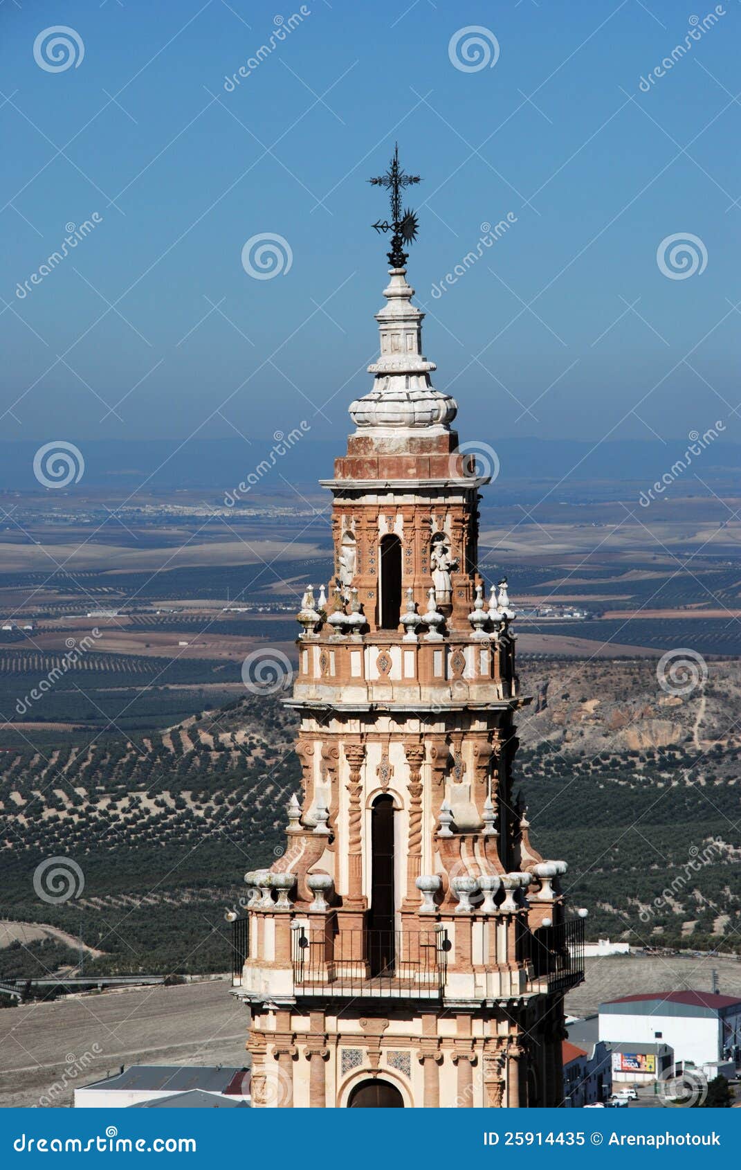 Victoria Tower, Estepa, Spain. Stock Image - Image of seville, torre ...
