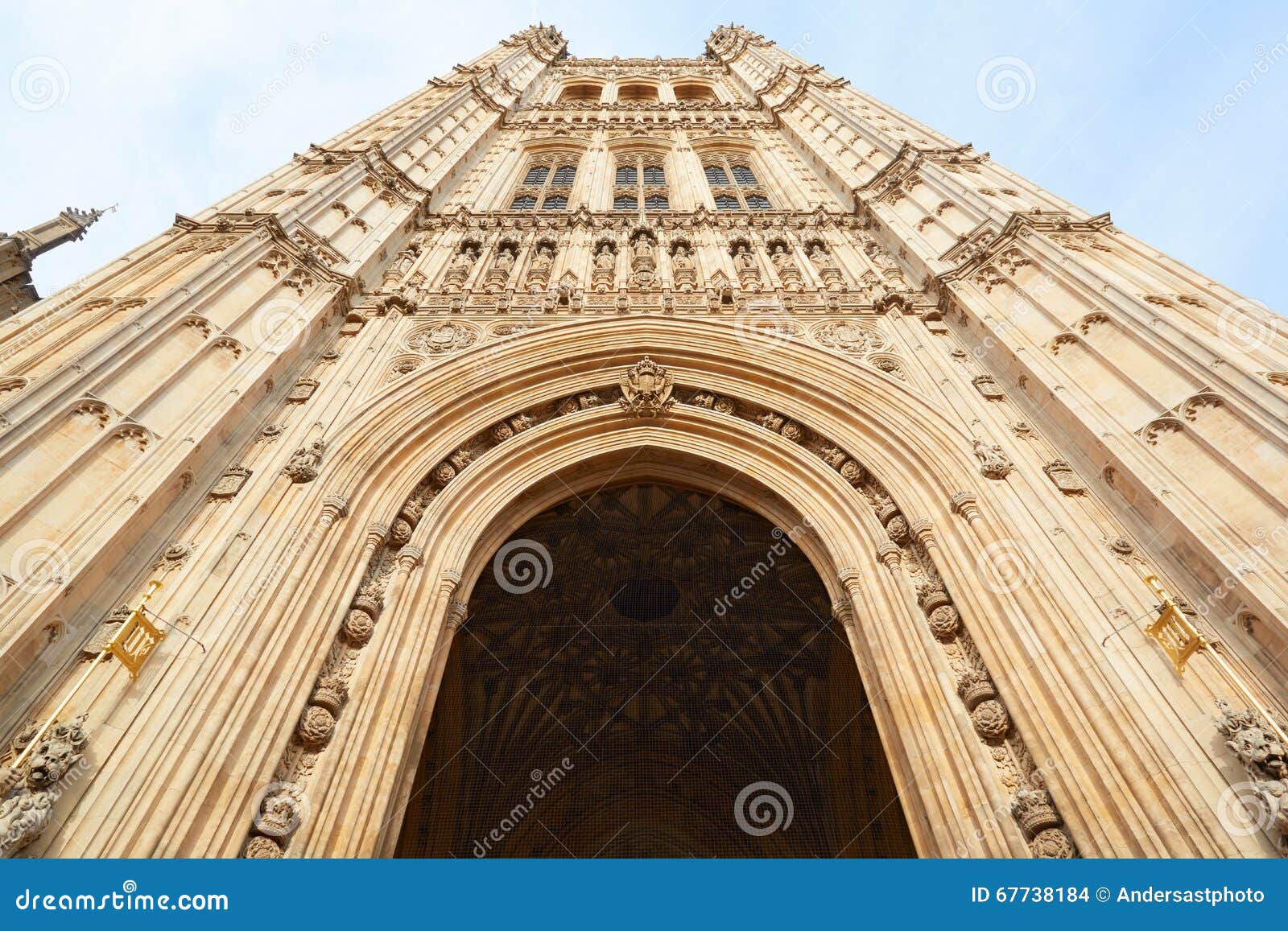 Victoria Tower, Palace of Westminster in London Editorial Stock Image ...