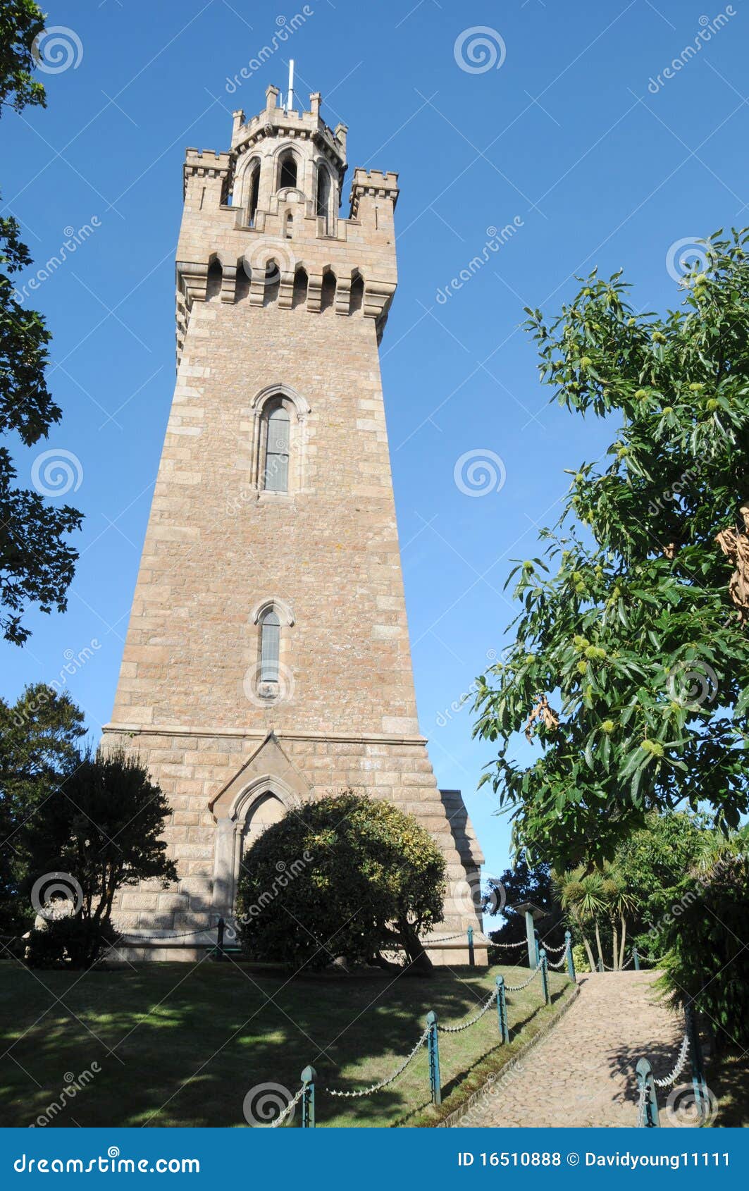Victoria Tower, St Peter Port, Guernsey Stock Photo - Image of landmark ...